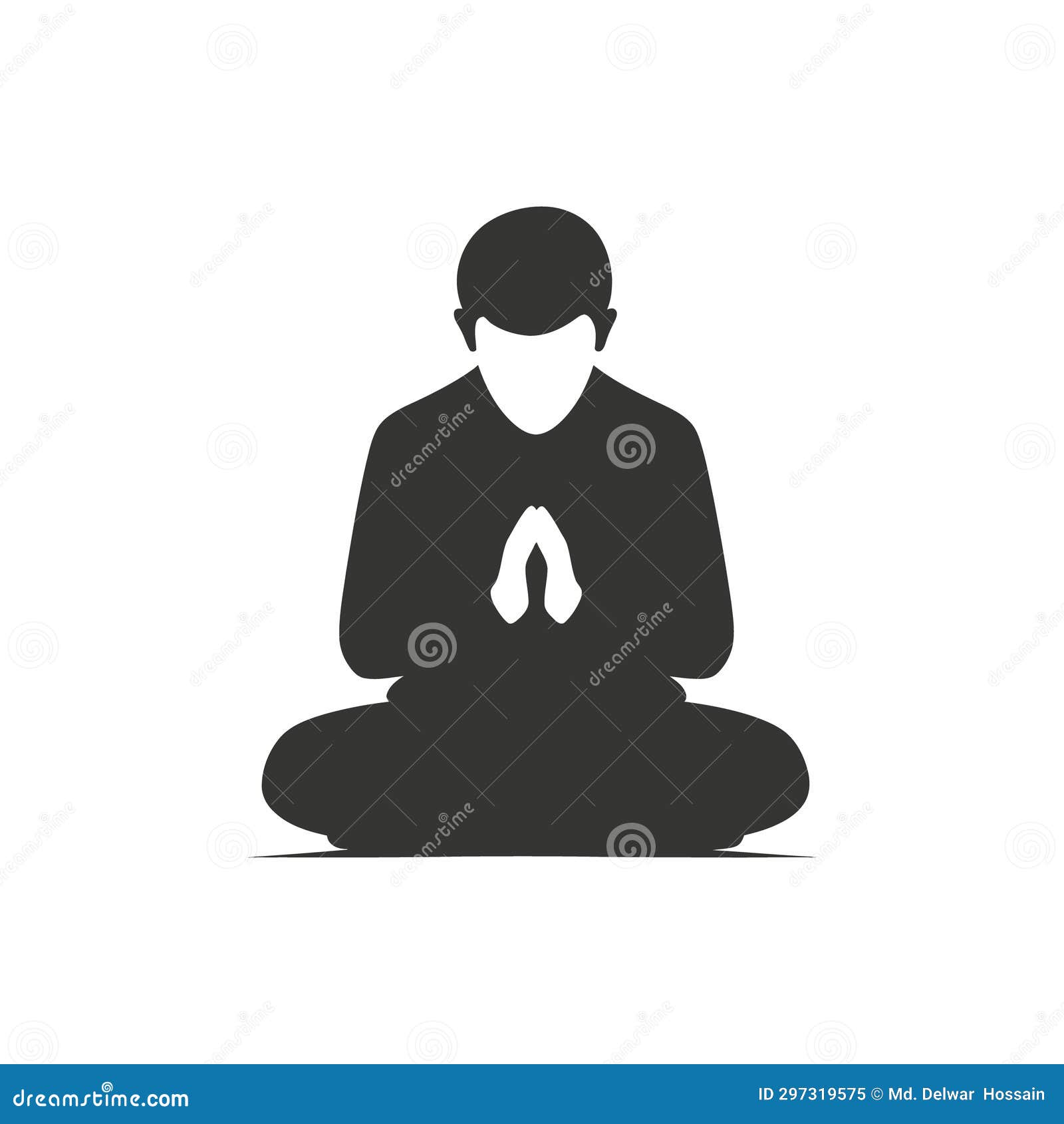 People praying icon stock vector. Illustration of praying - 297319575