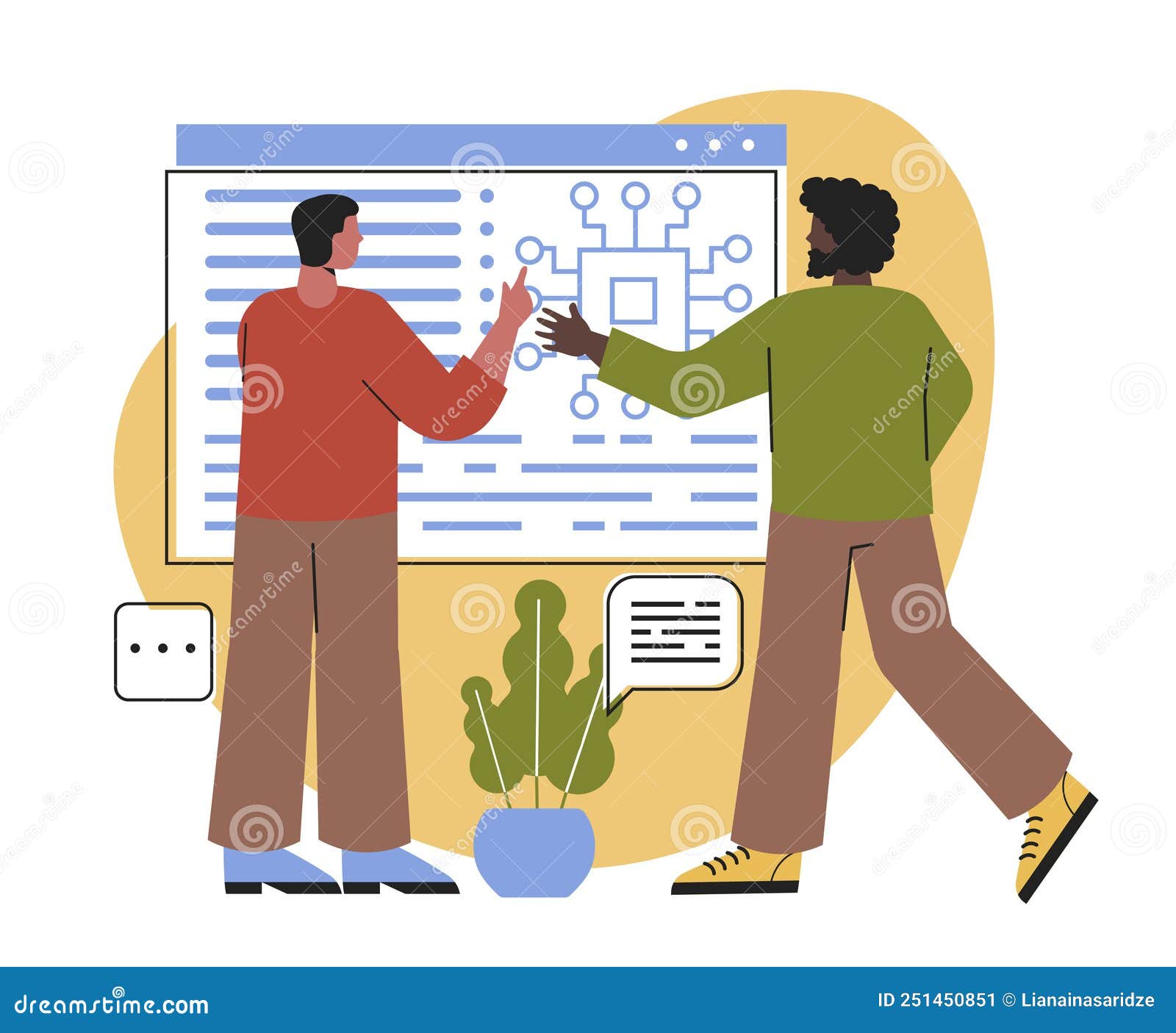 People presenting project stock vector. Illustration of creative ...