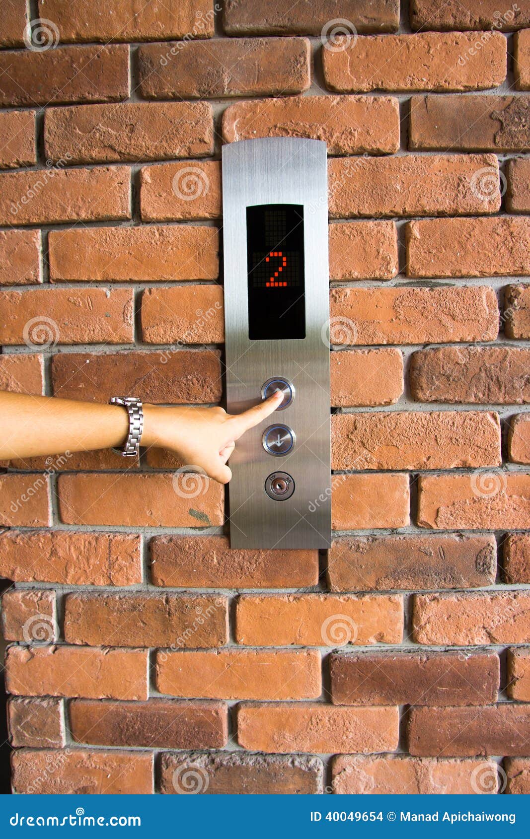 People Pressing Elevator Button Stock Photo - Image of elevator, chrome ...