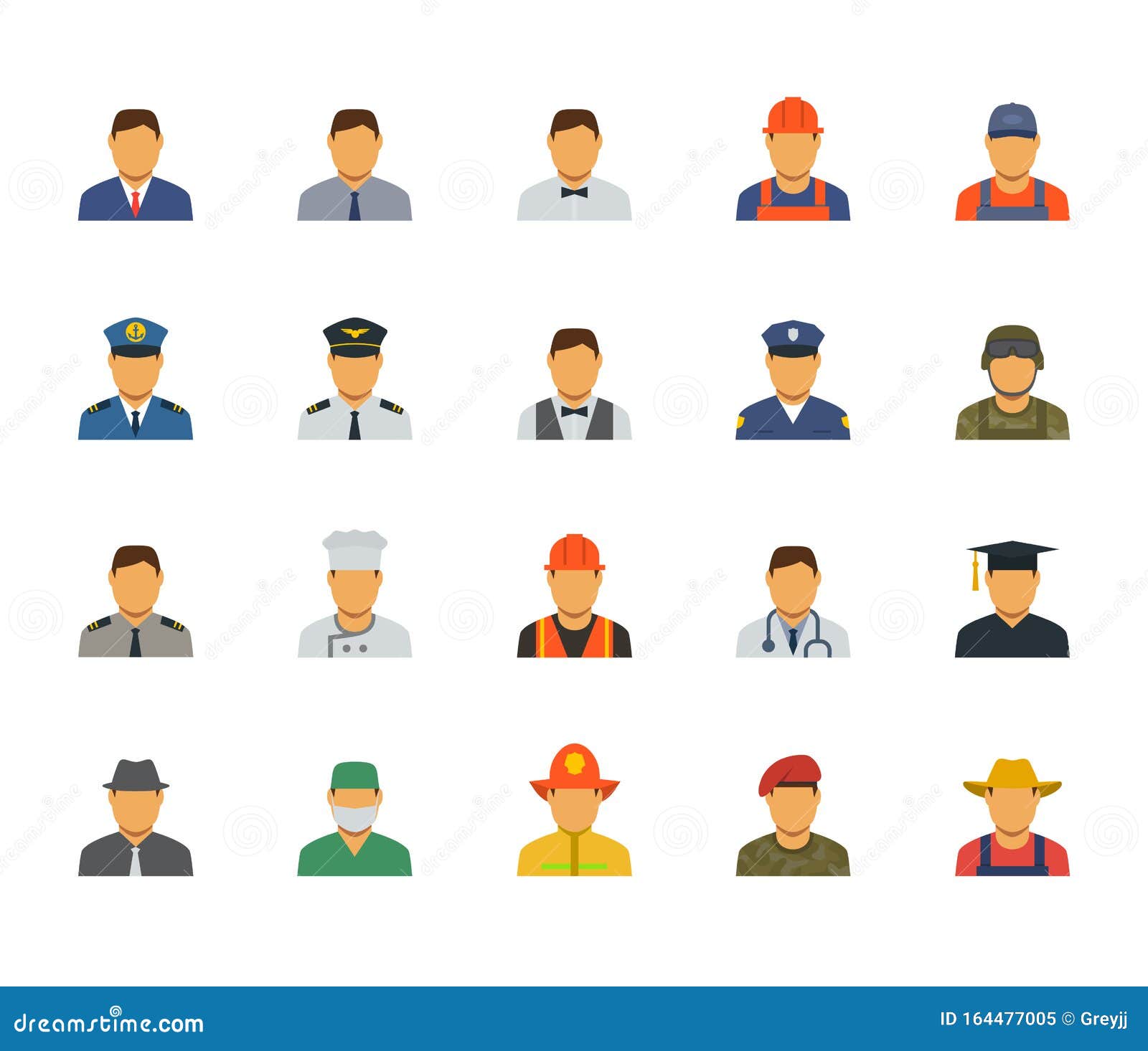 People Professions and Occupations Icons in Flat Design Stock Vector ... People Professions and Occupations Icons in Flat Design Stock Vector ...