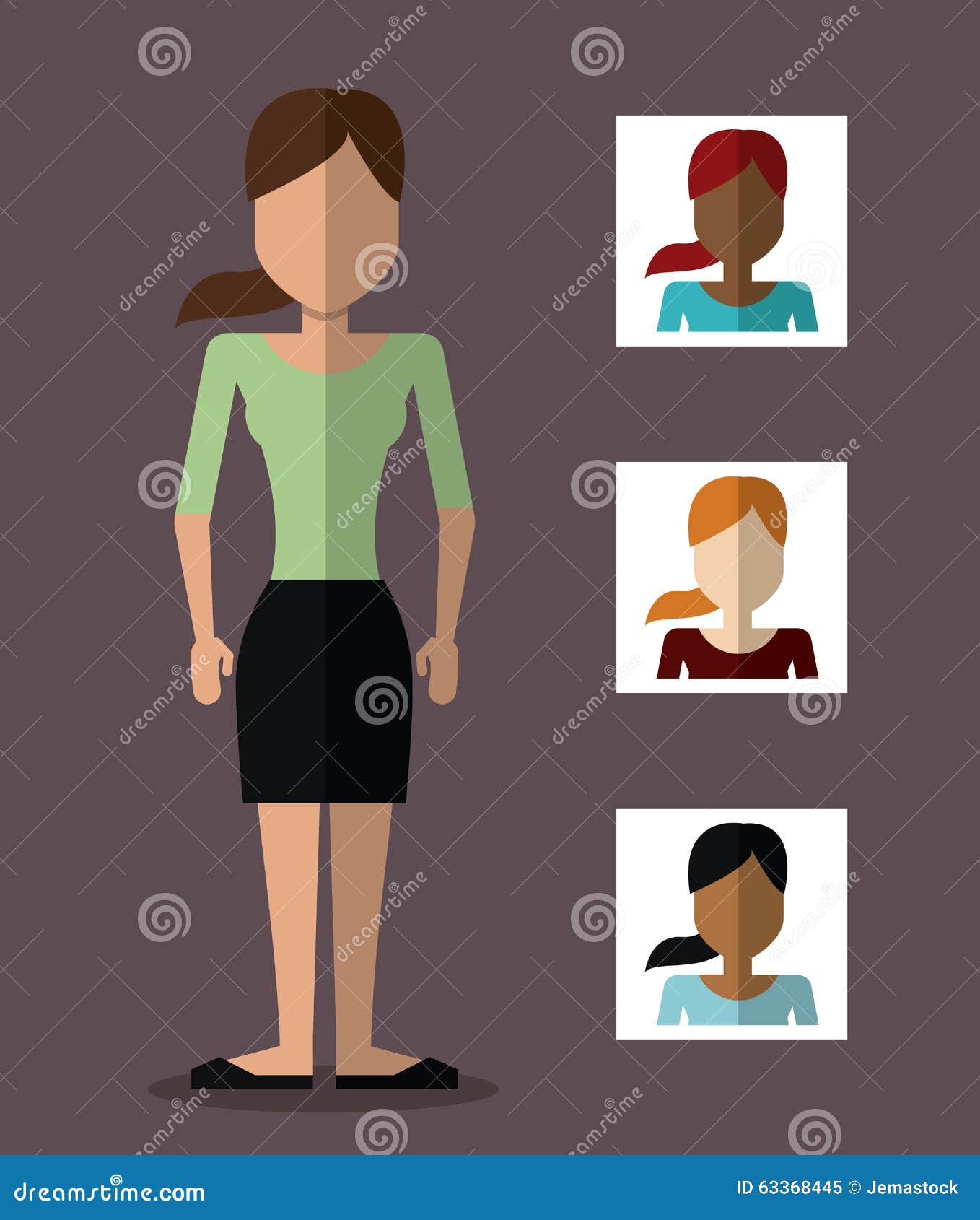 People profile design stock vector. Illustration of female - 63368445