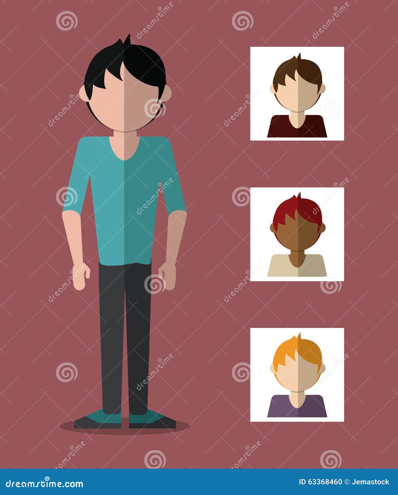People profile design stock vector. Illustration of identity - 63368460