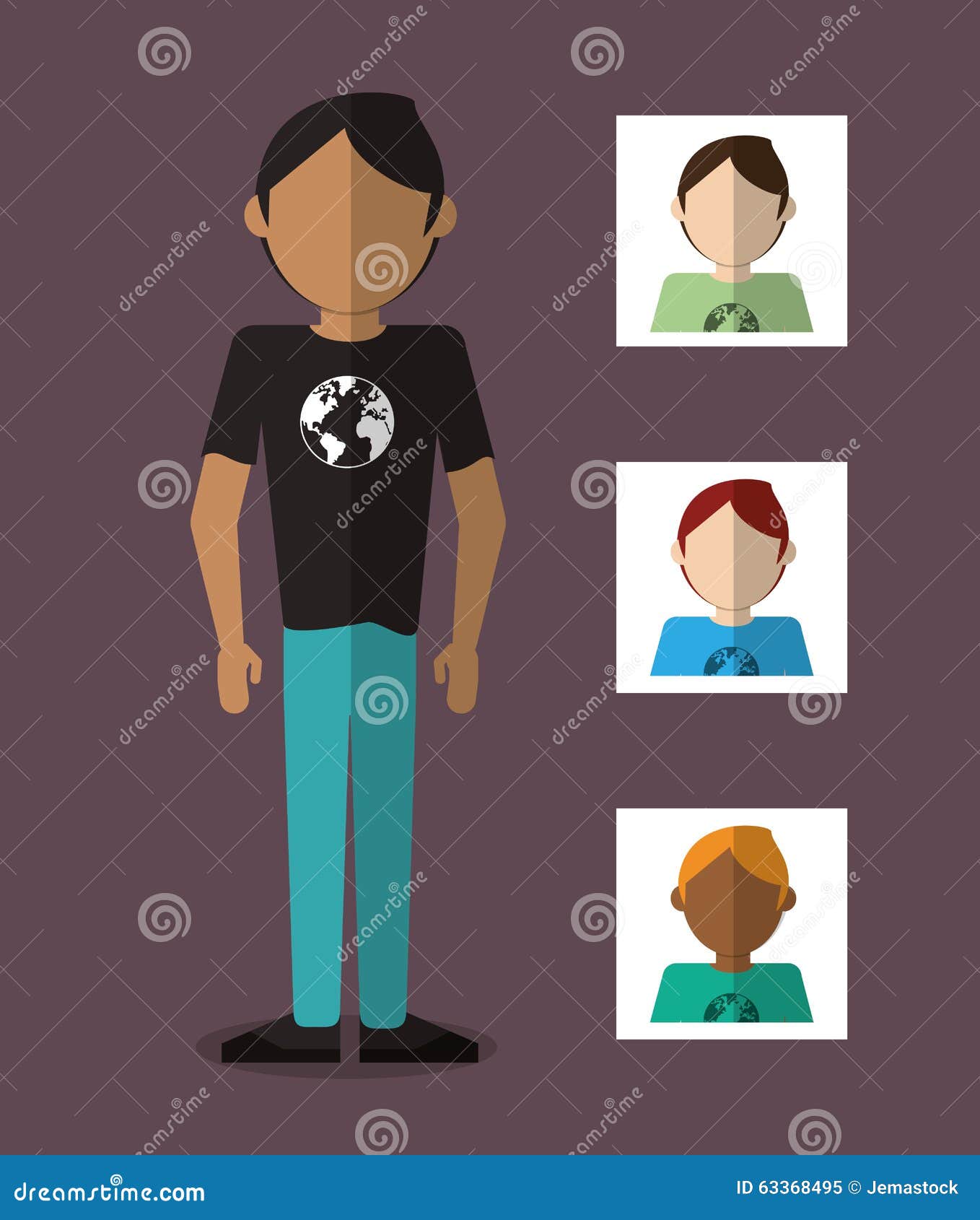 People profile design stock vector. Illustration of connections - 63368495