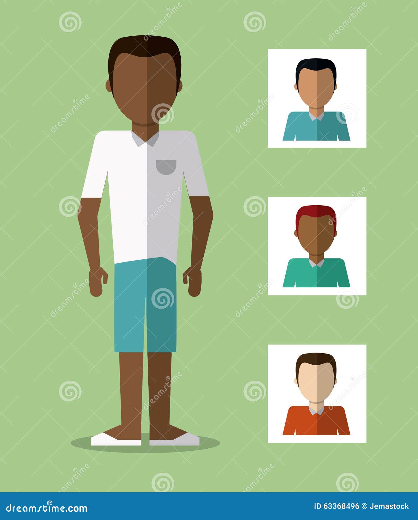 People profile design stock vector. Illustration of togetherness - 63368496