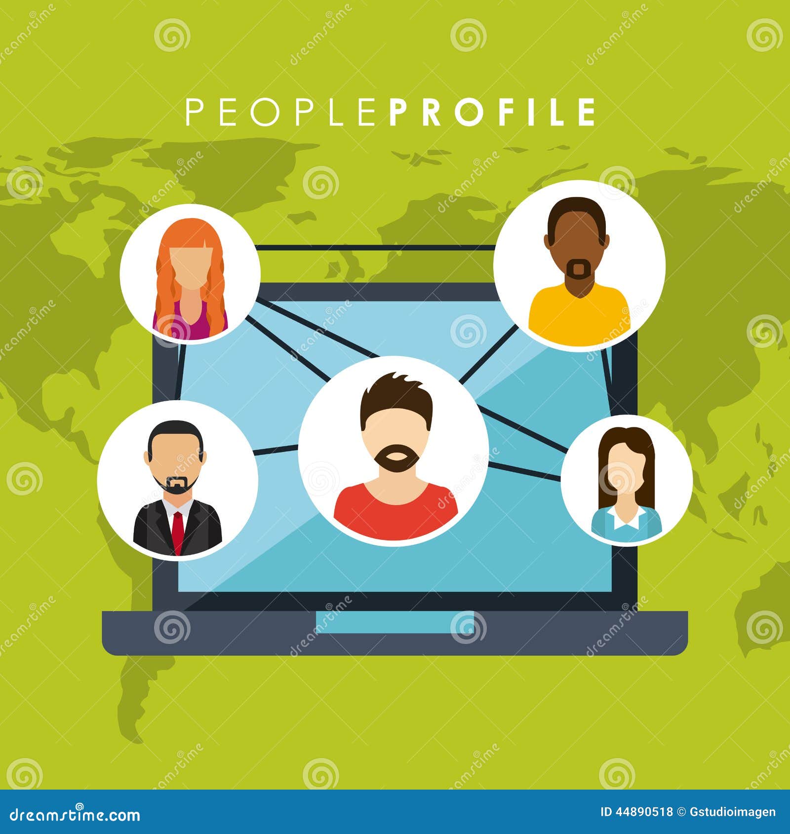 People profile design stock vector. Illustration of symbol - 44890518