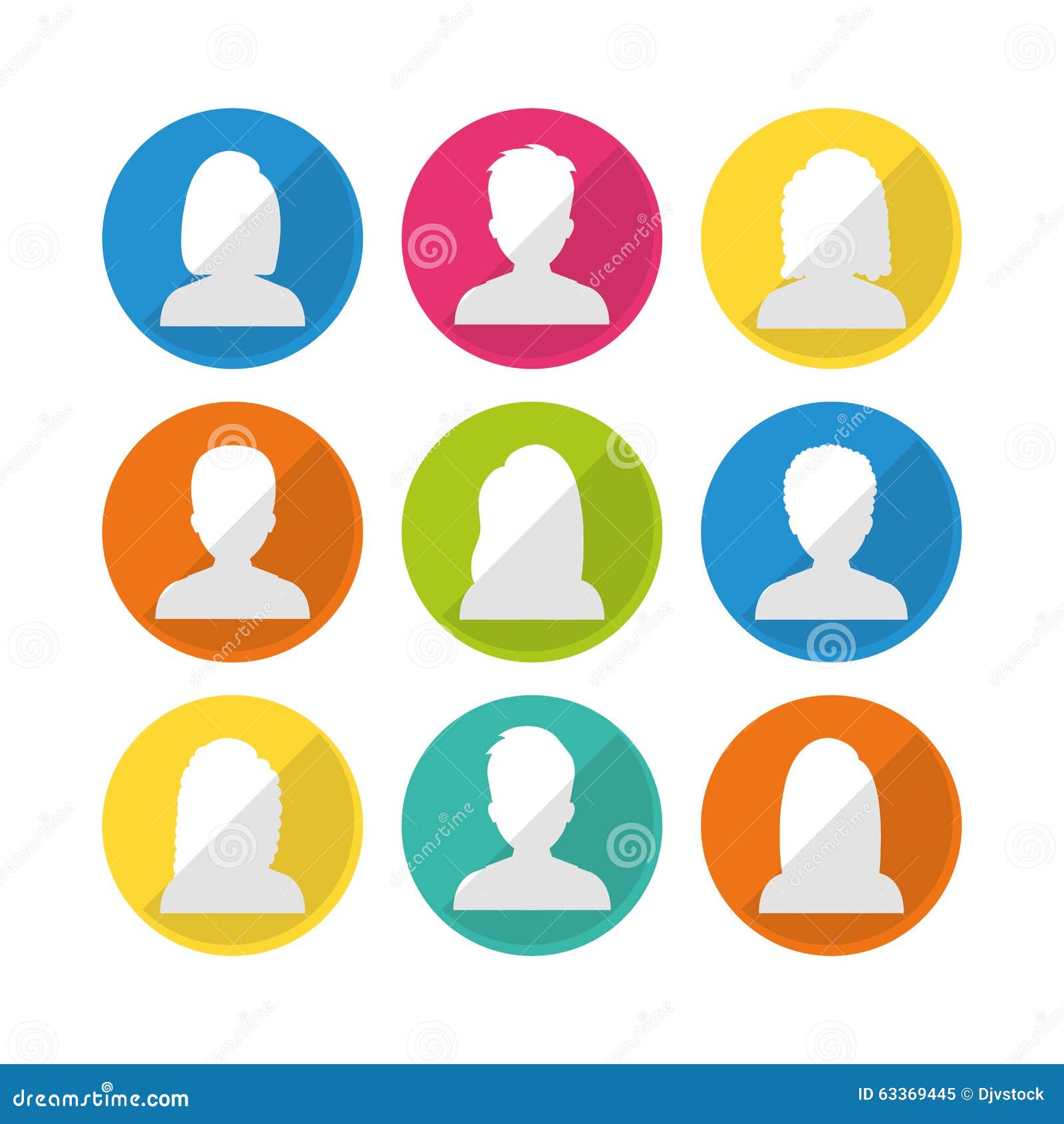 People profile graphic stock vector. Illustration of girl - 63369445