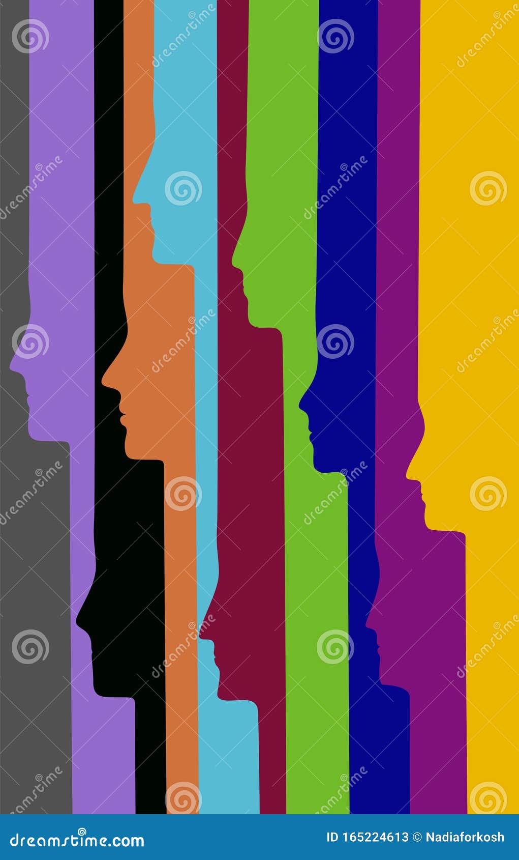 People Profiles Illustrated Avatar Set, Vector Profile Types Portraits ...