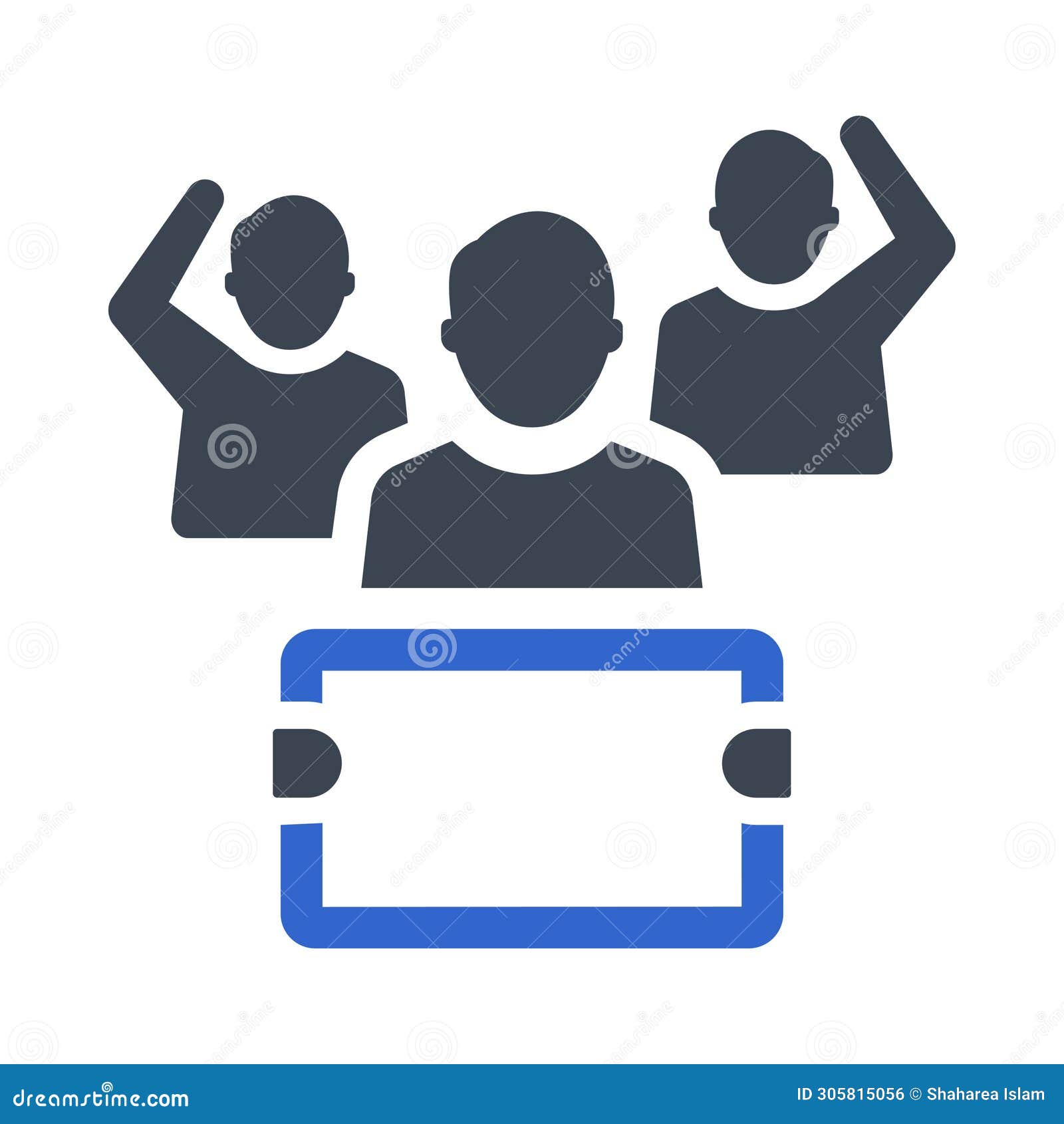 Protest Mob Icon Illustration Vector Set. Contains Such Icon As Resist ...