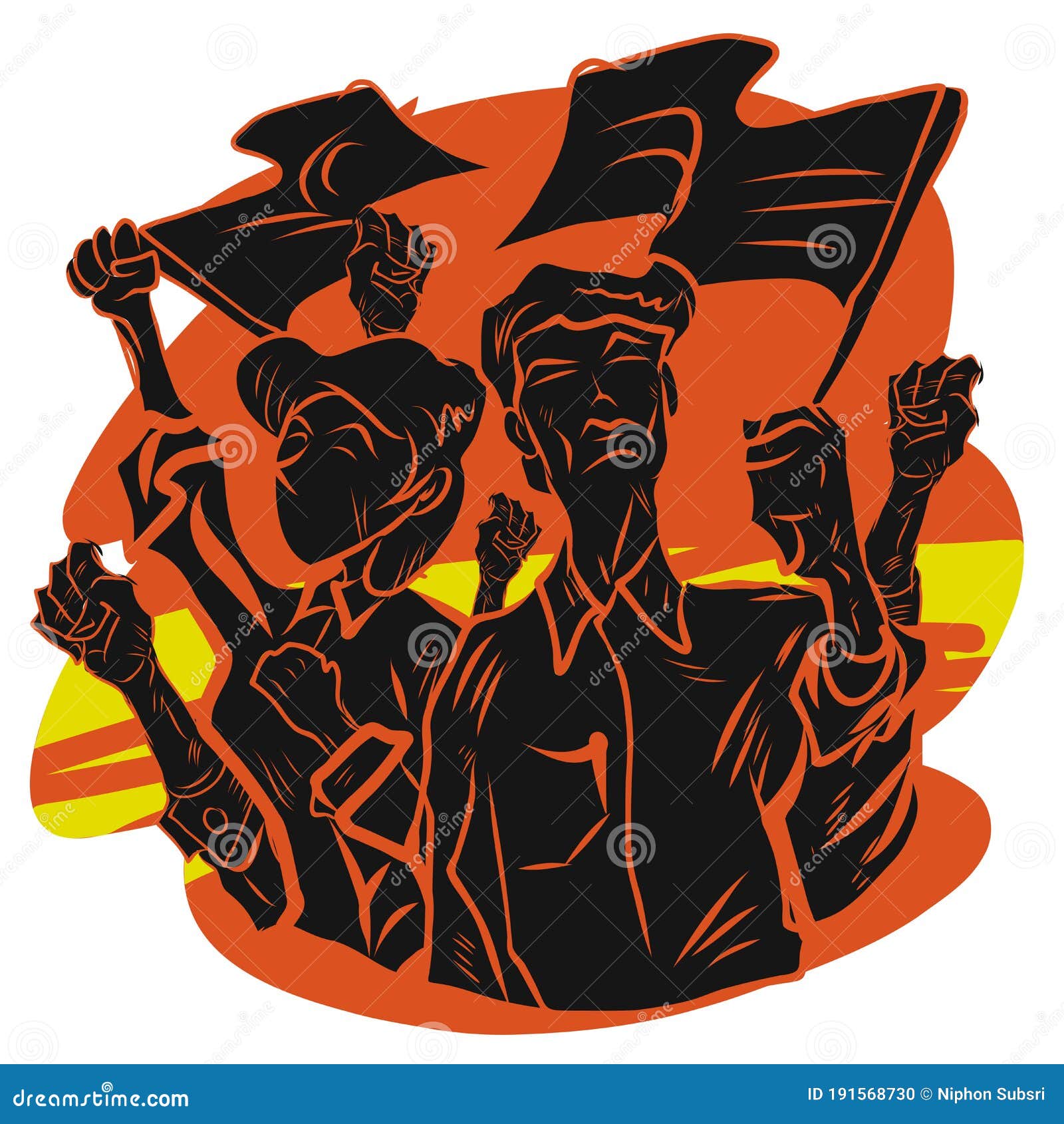 People Protesters Vector Image for Protest or Revolution Content Stock ...