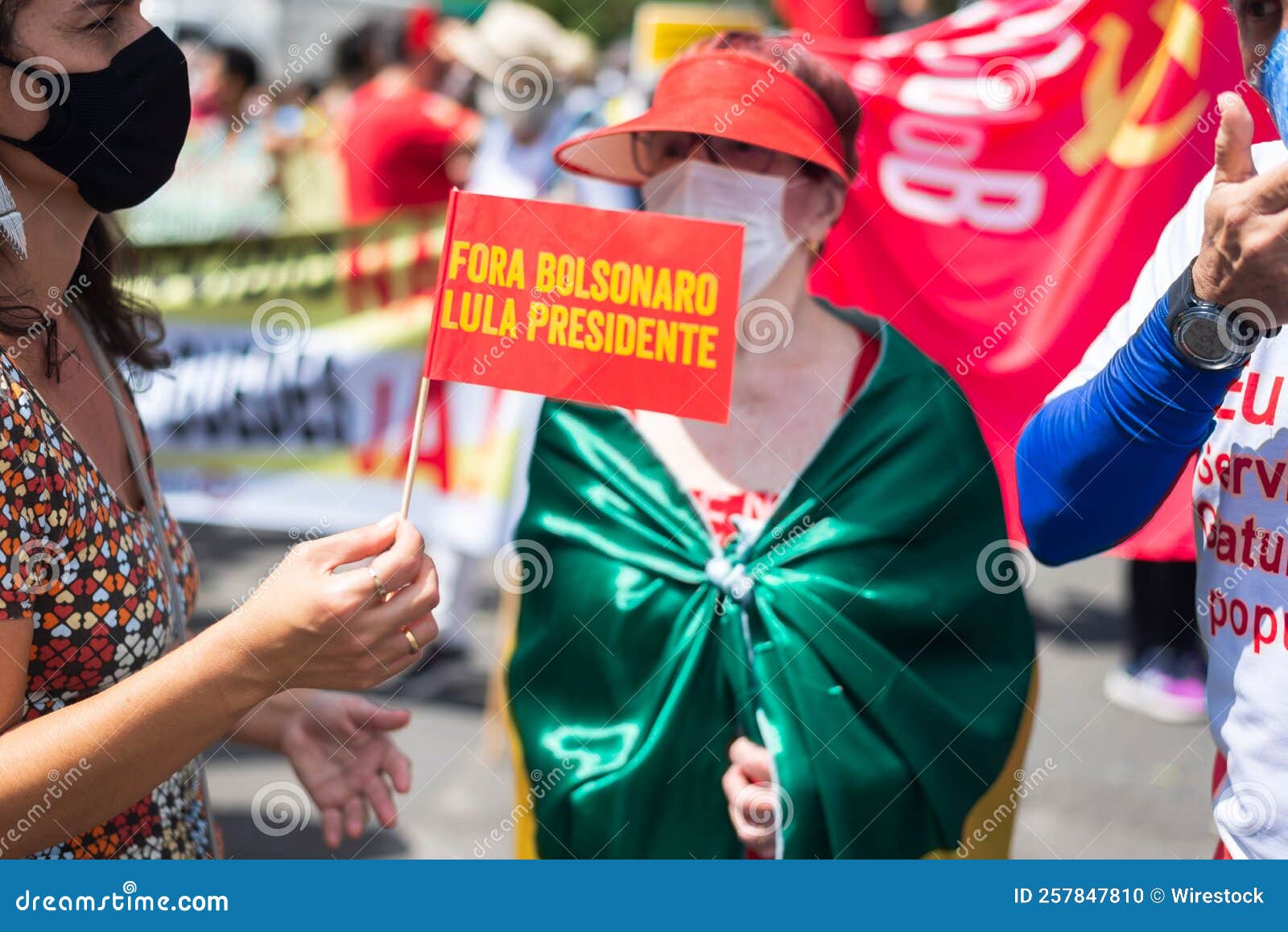 People Protesting with Banners, Posters and Screams at the Event ...