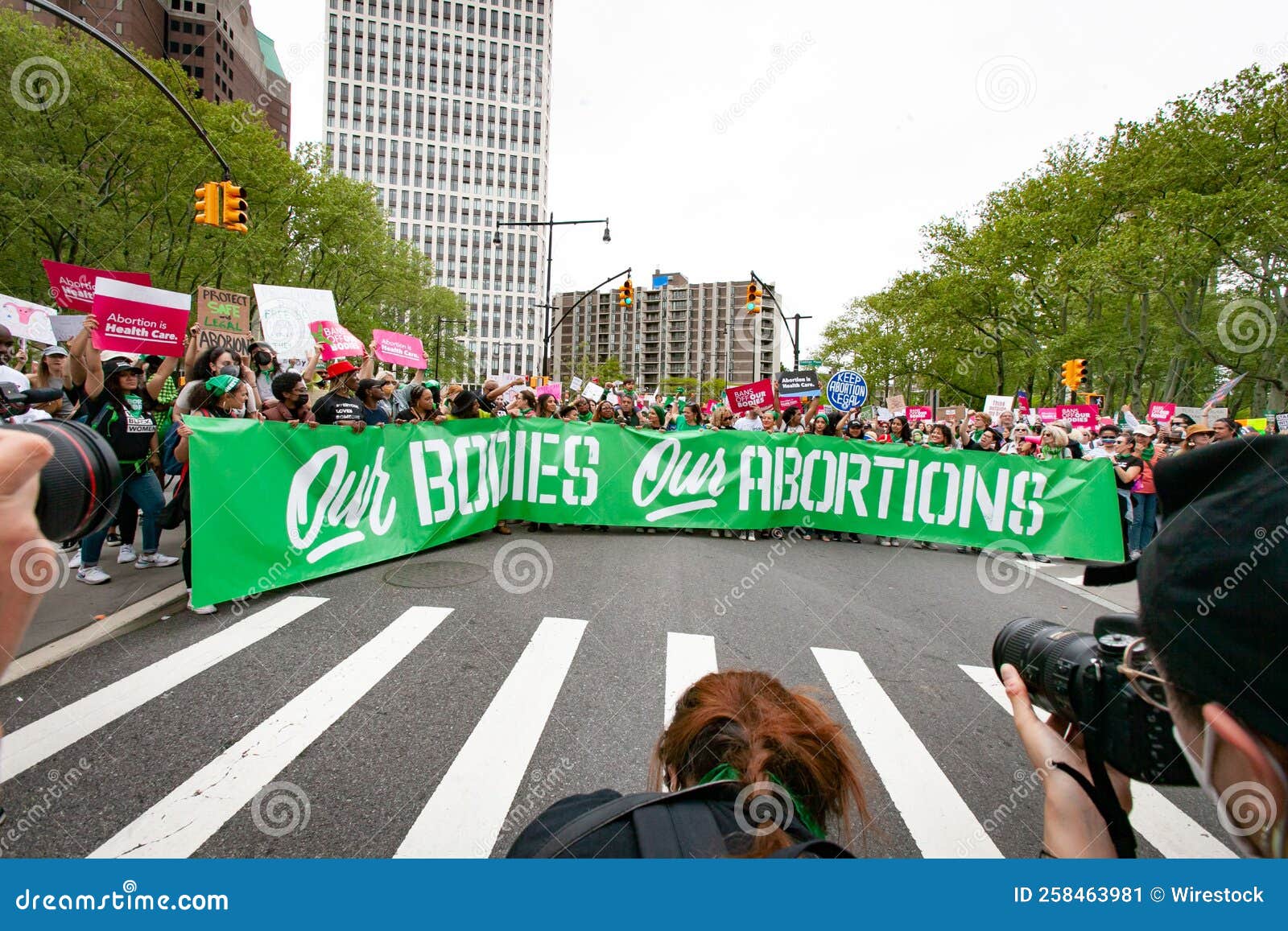People Protesting for Pro-choice Abortion Rights in Brooklyn Editorial ...