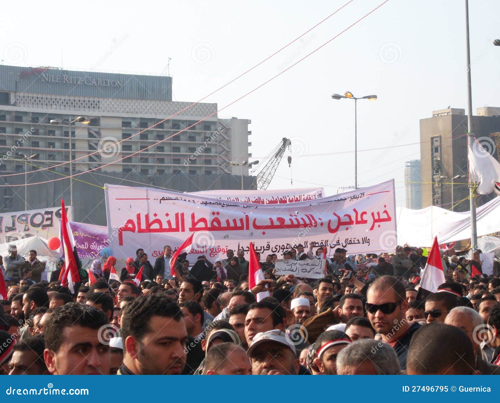 People Protesting in Tahrir Square Editorial Image - Image of square ...