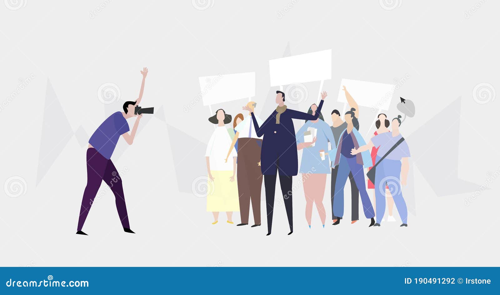 People Protesting, Voting for this Rights. Democracy and Freedom ...