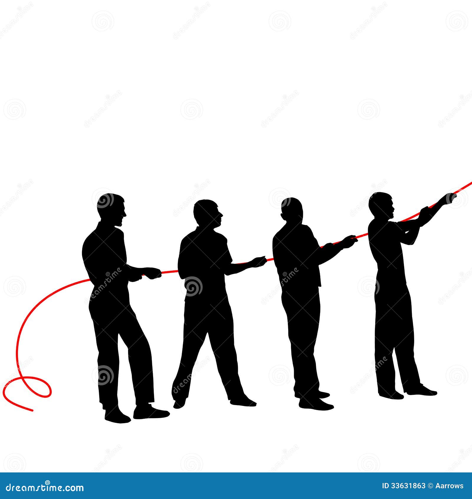 People pulling rope stock vector. Illustration of rivalry - 33631863