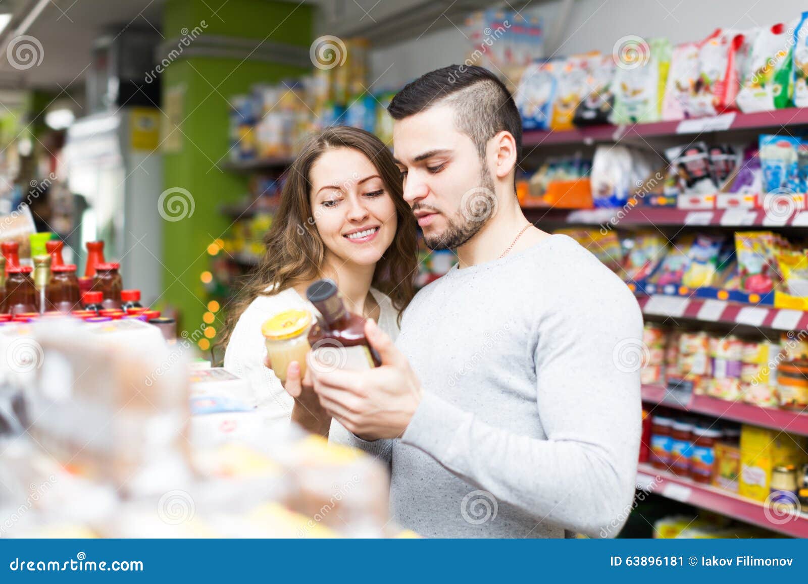 People Purchasing Food at Supermarket Stock Image - Image of class ...
