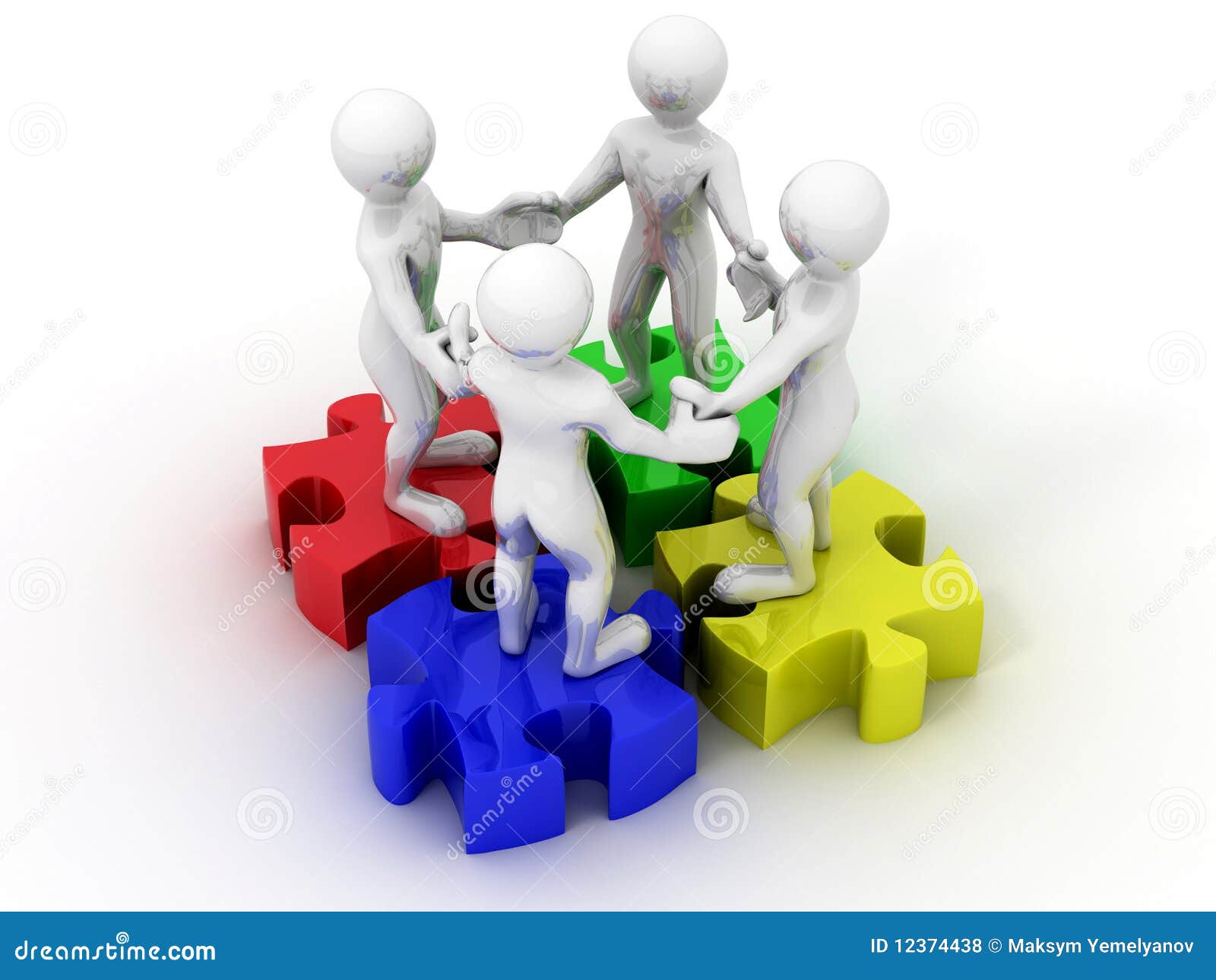 People with puzzle stock illustration. Illustration of generated - 12374438