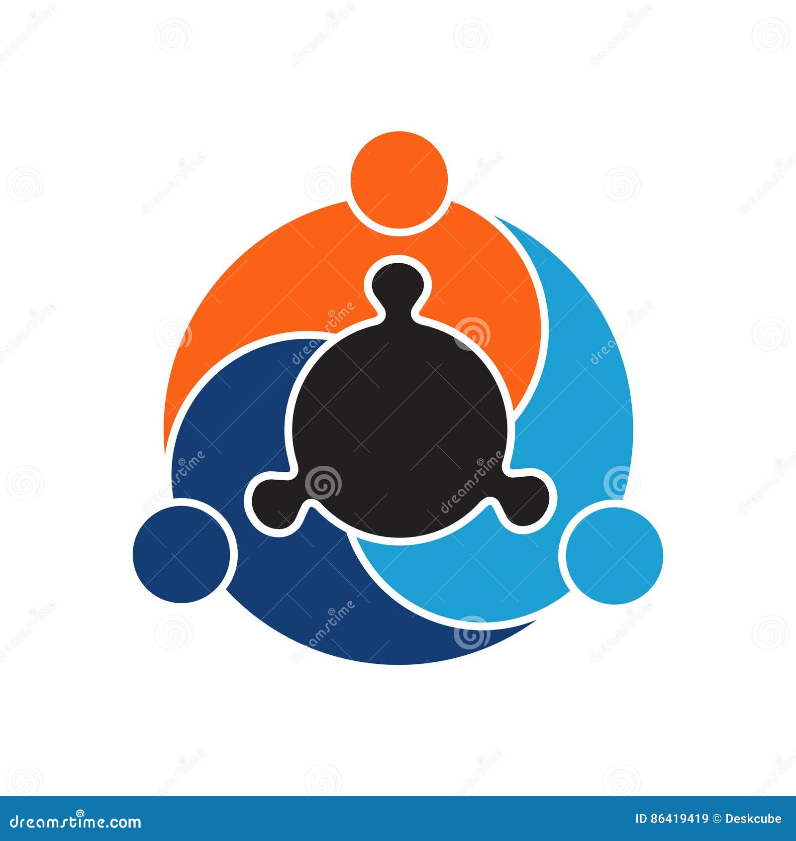 People Puzzled Teamwork Logo Stock Vector - Illustration of greeting ...