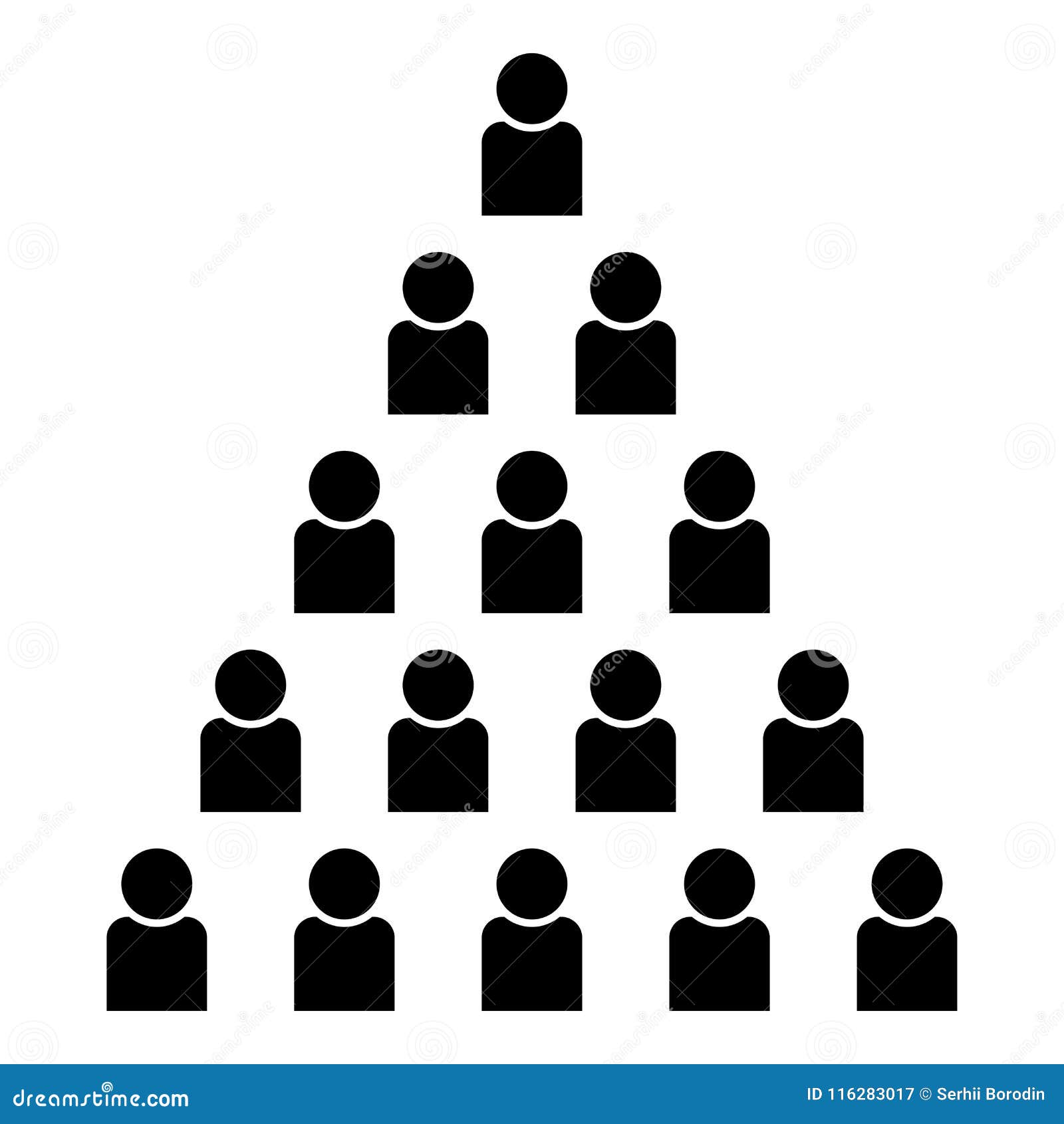 3d People Set In The Pyramid Royalty-Free Stock Image | CartoonDealer ...