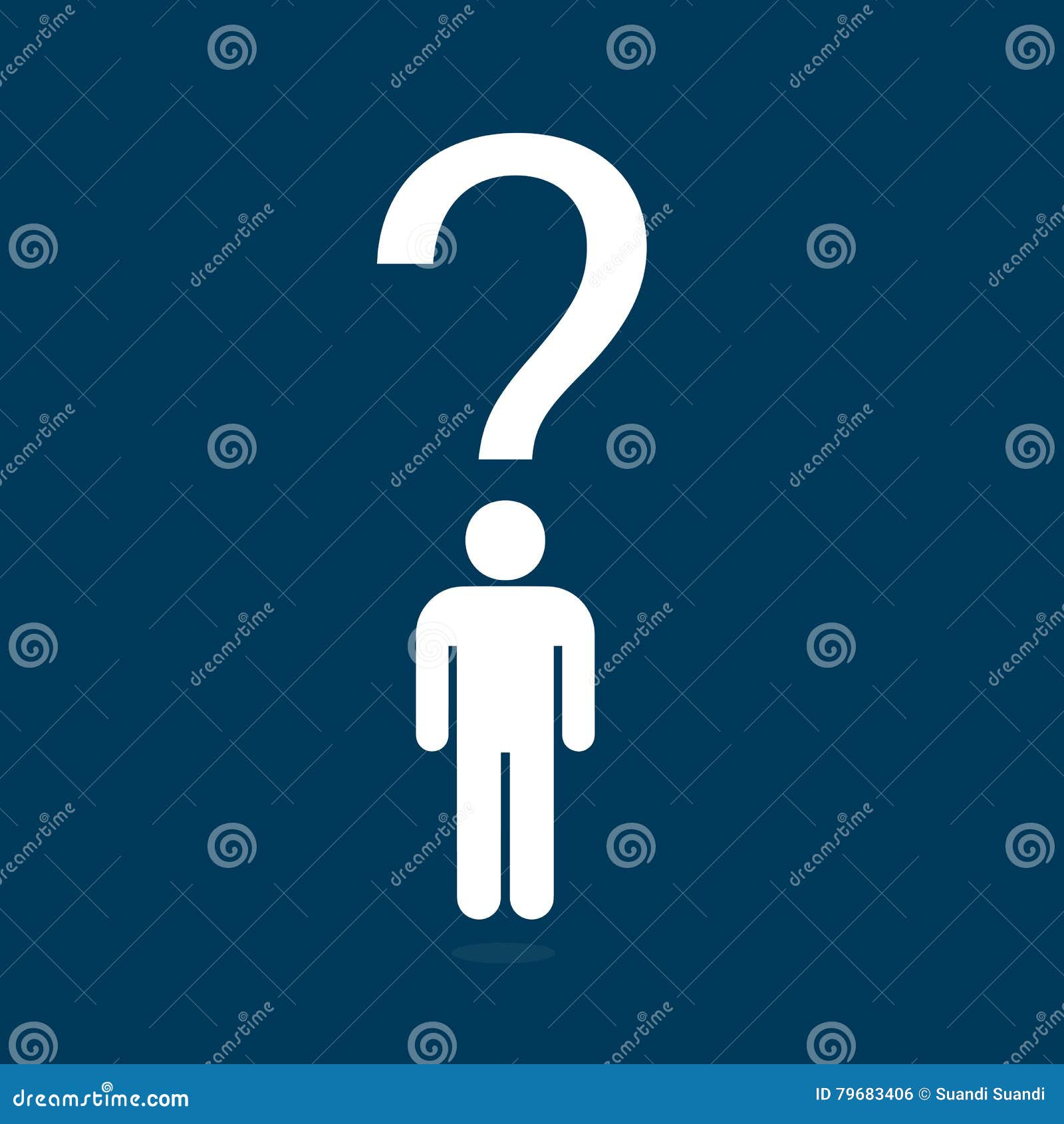 People Question Icon Illustration Stock Vector - Illustration of people ...