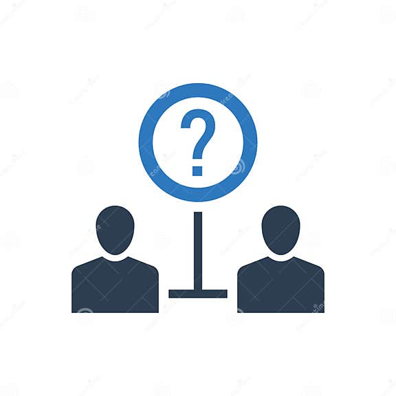 People question icon stock illustration. Illustration of support ...