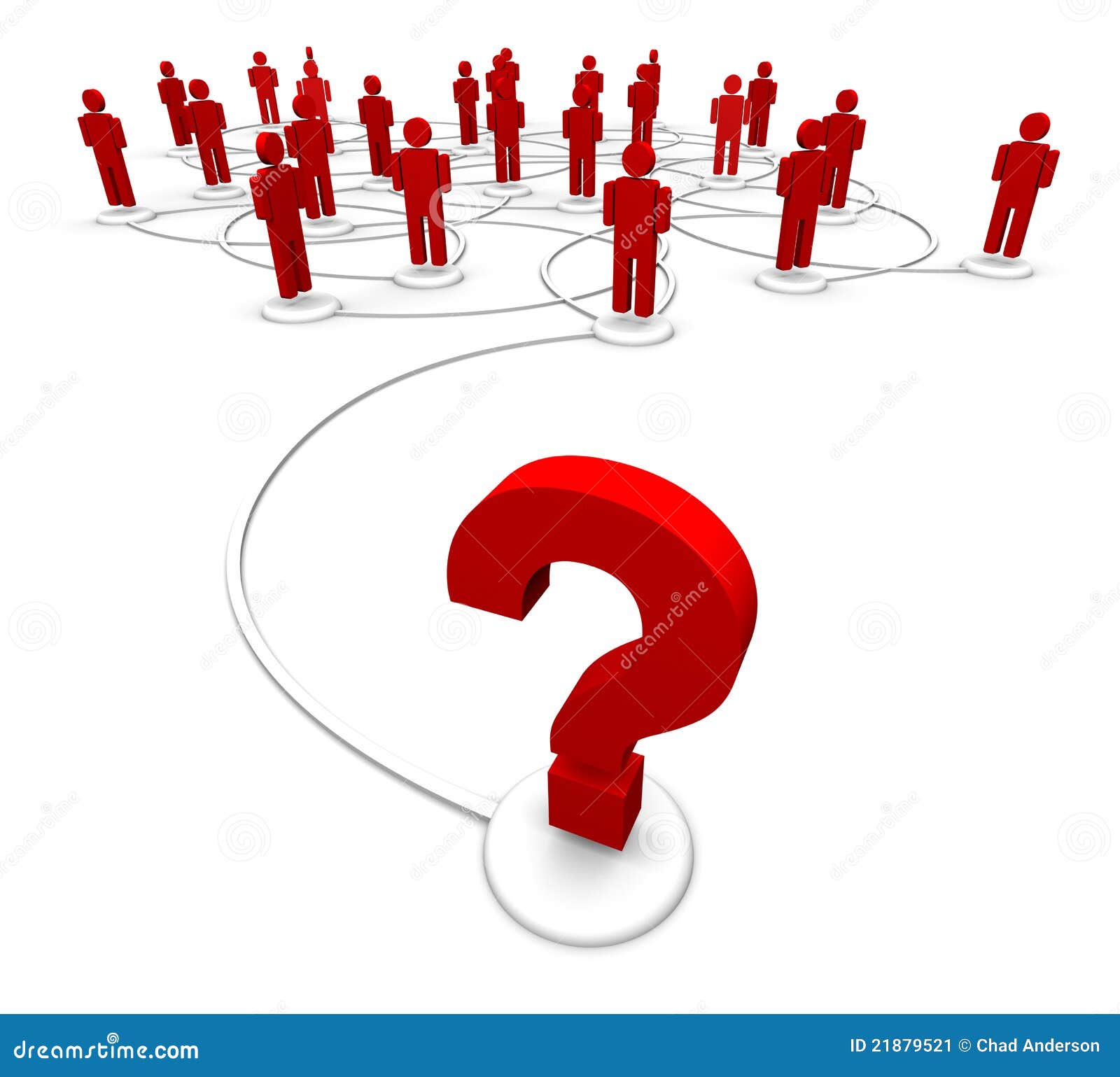 People and question marks stock illustration. Illustration of recedes ...
