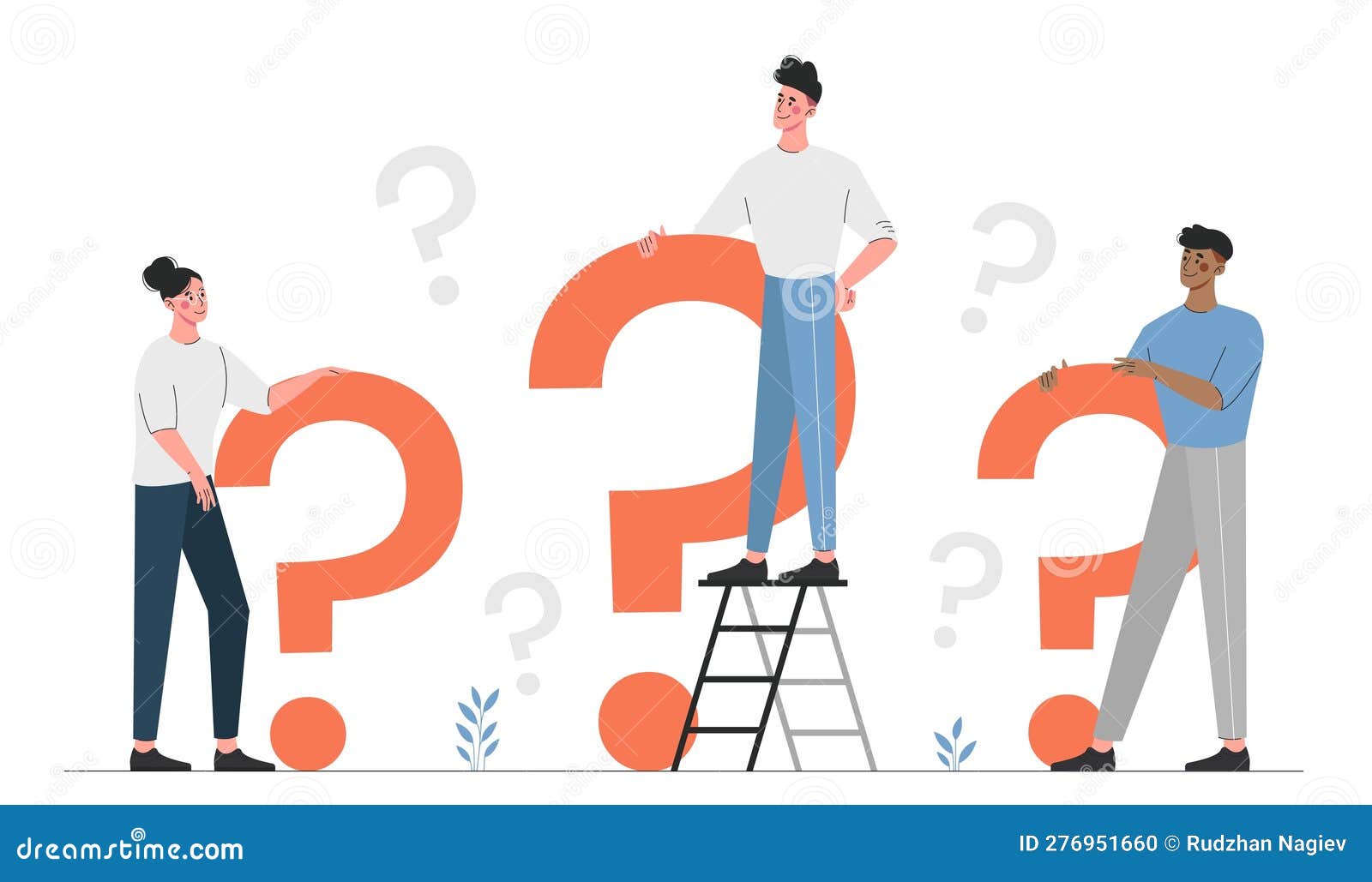 People question marks stock illustration. Illustration of website ...