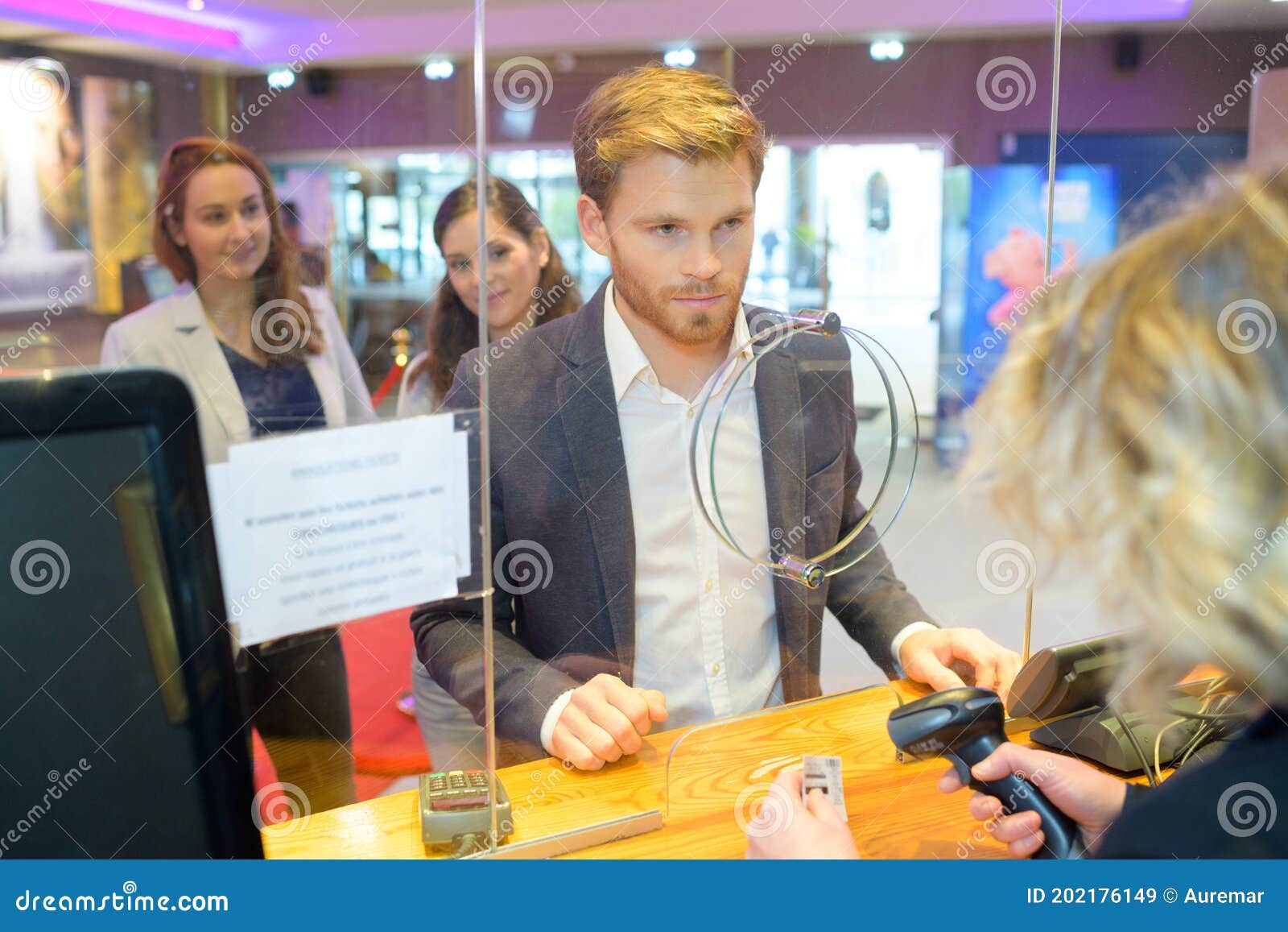 People queuing for ticket stock image. Image of cutouts - 202176149