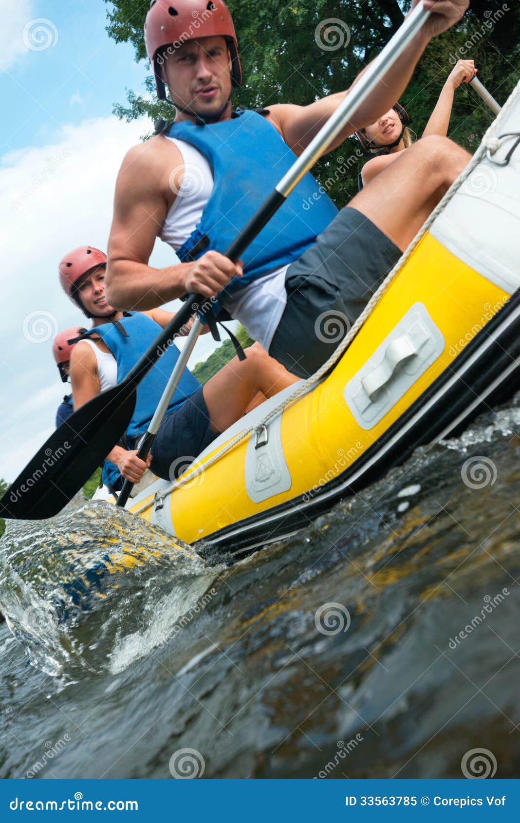 People rafting stock image. Image of protective, nature - 33563785