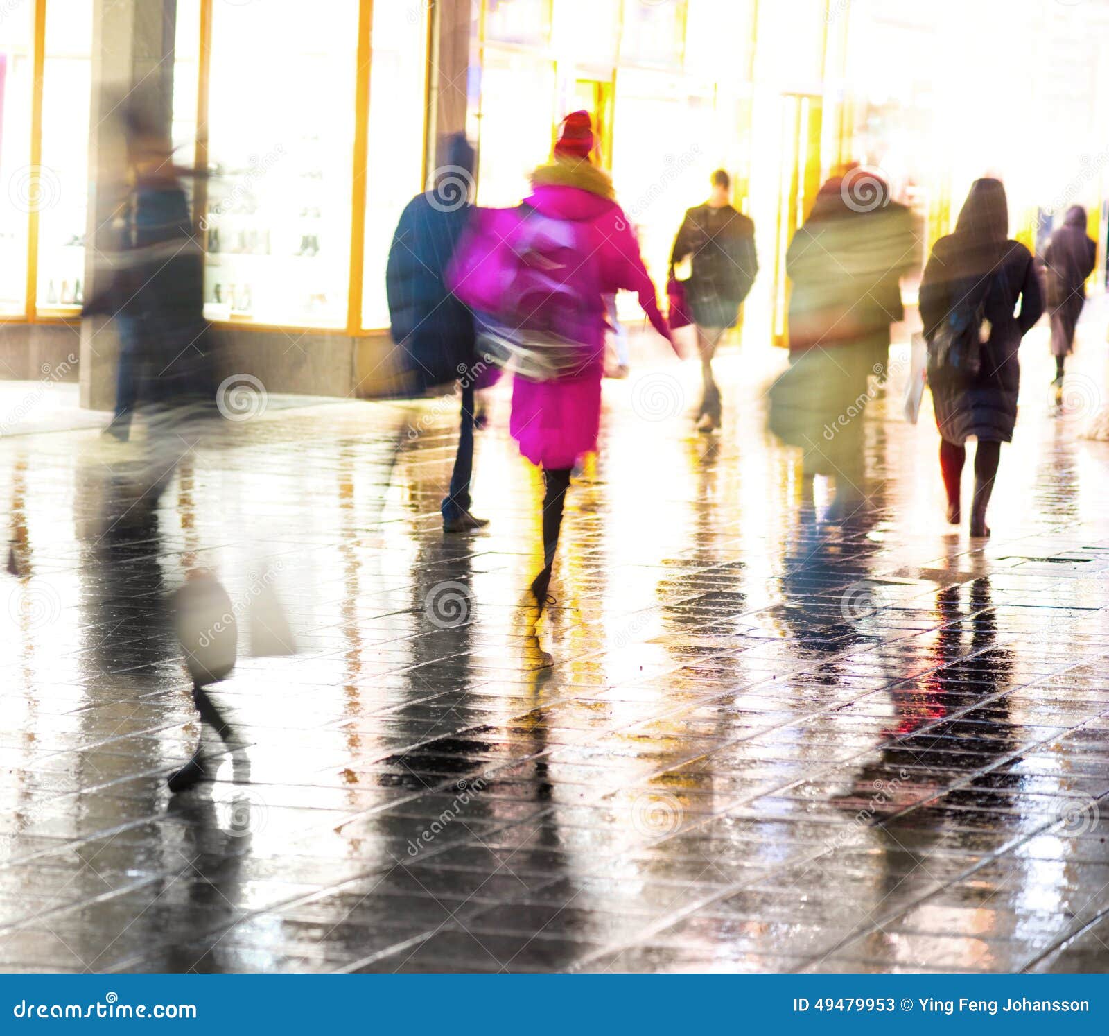People in rain stock image. Image of blur, storm, night - 49479953