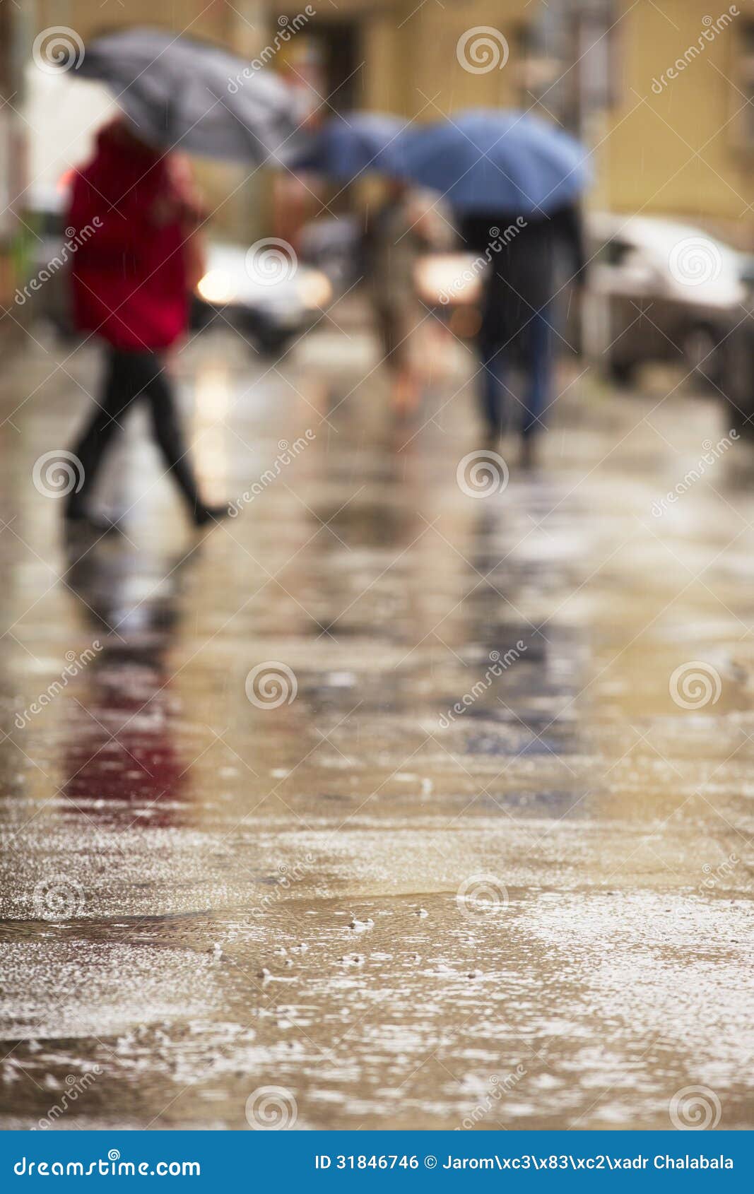 People in rain stock photo. Image of puddle, group, drip - 31846746
