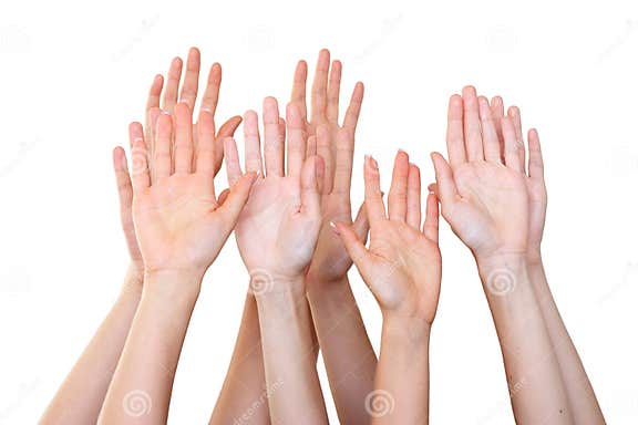 People raise hands stock image. Image of assistance, participate - 26927587