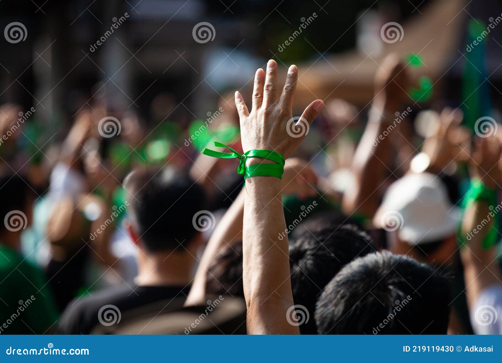 People Raised Hand Air Fighting for Protest Stock Photo - Image of ...