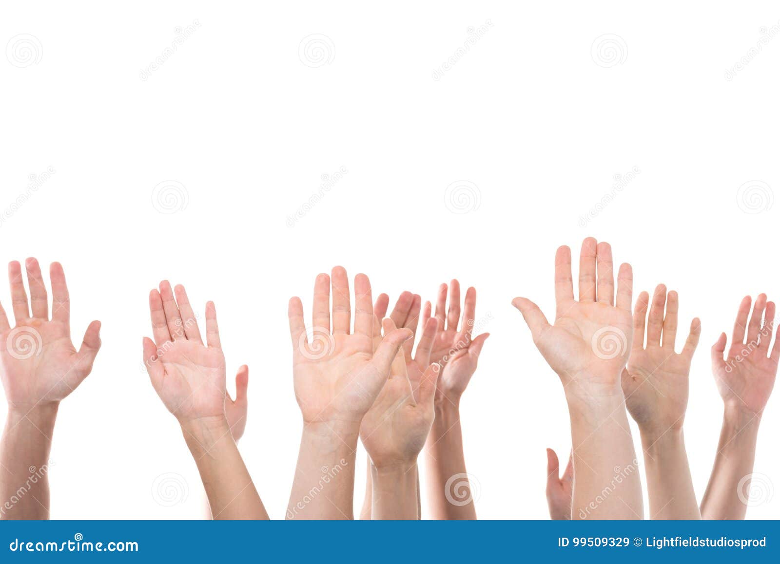 People raising hands stock image. Image of enthusiasm - 99509329