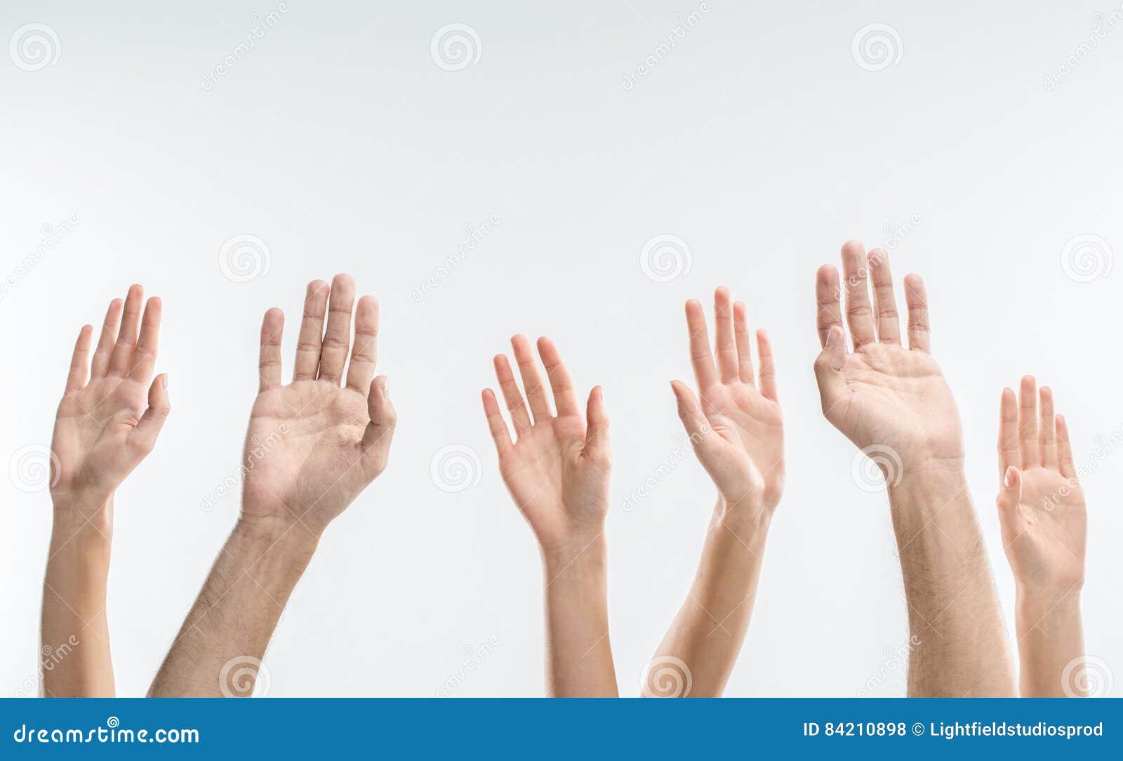 People raising hands stock photo. Image of concept, gestures - 84210898