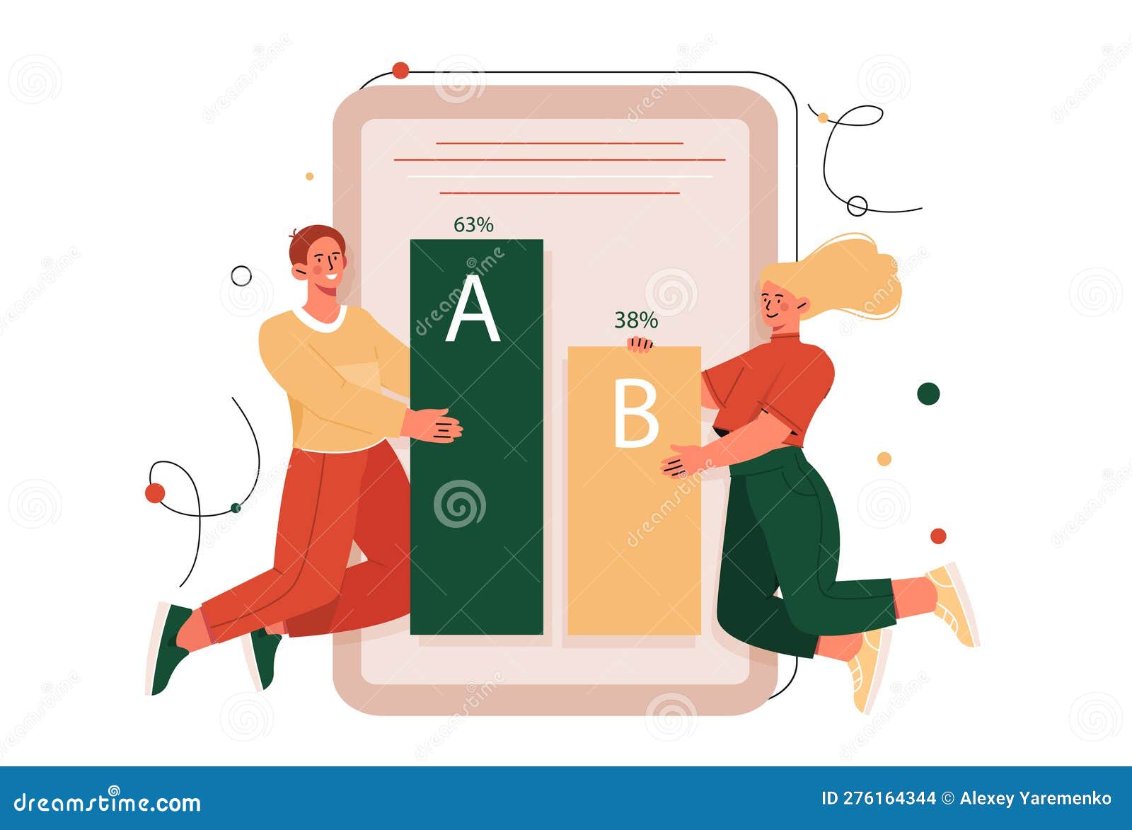 People with rating stock vector. Illustration of smartphone - 276164344