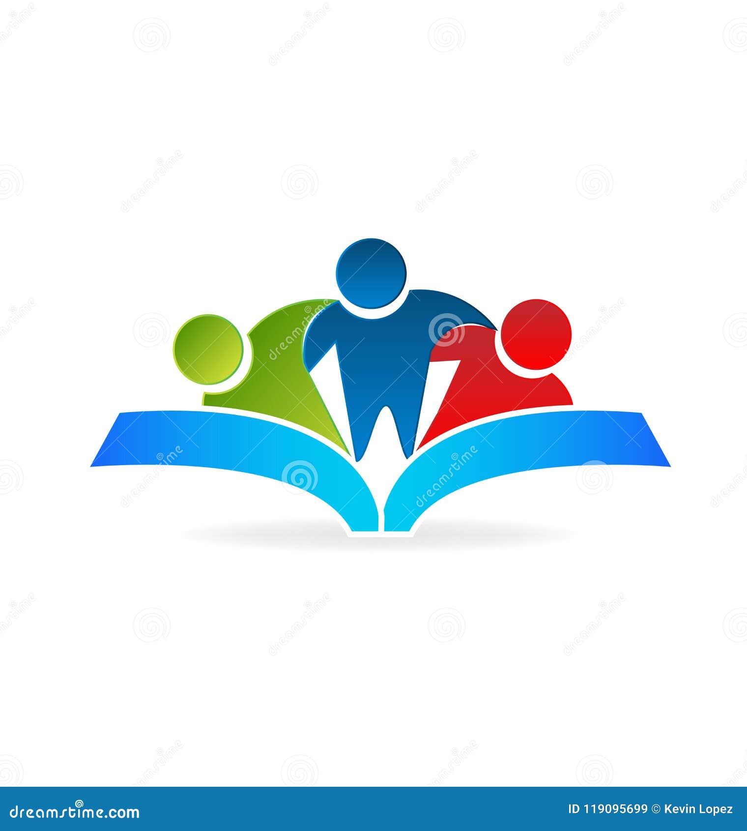 People Reading a Book, Icon Vector Stock Vector - Illustration of ...