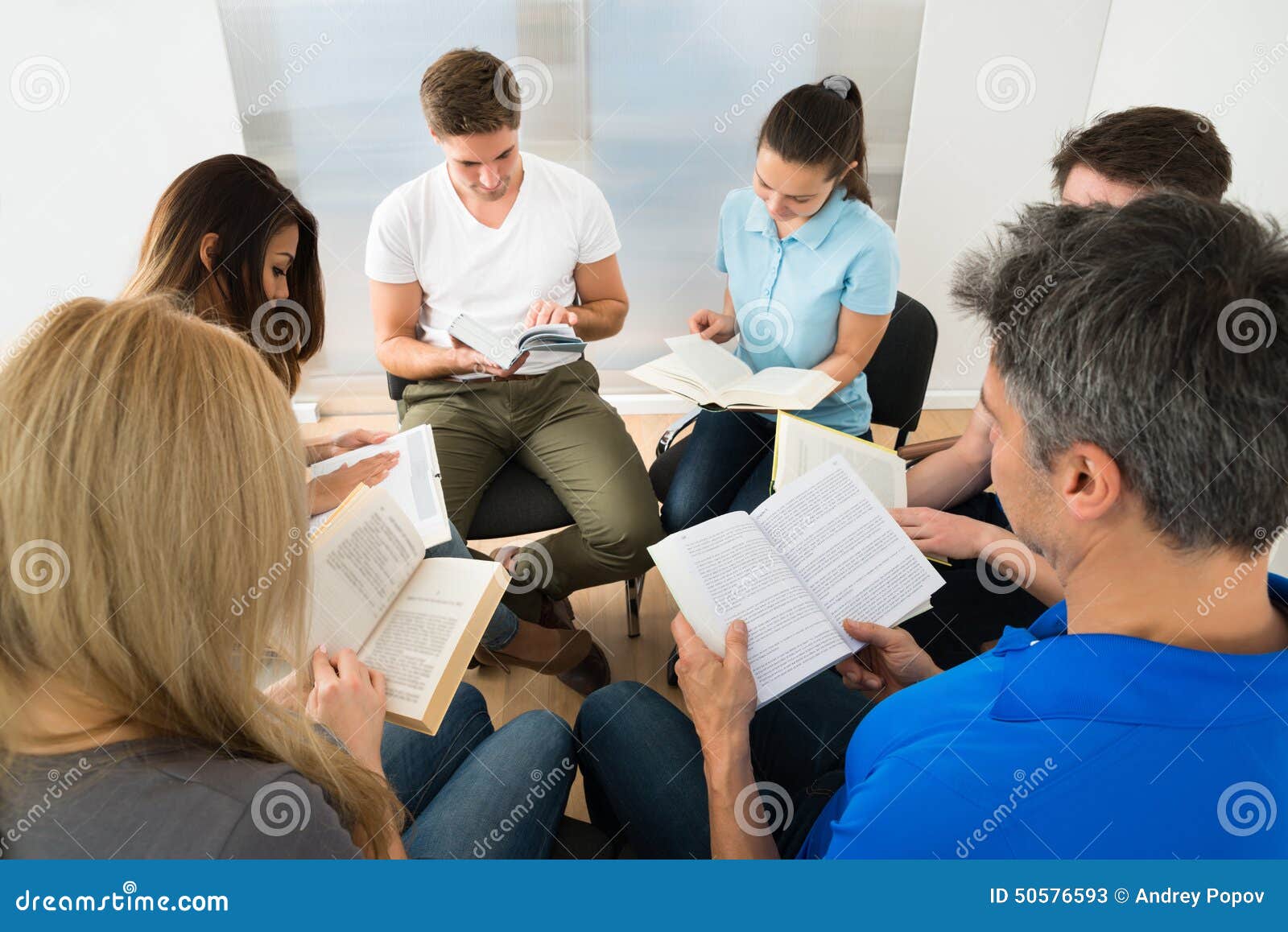 People reading books stock image. Image of female, bonding - 50576593