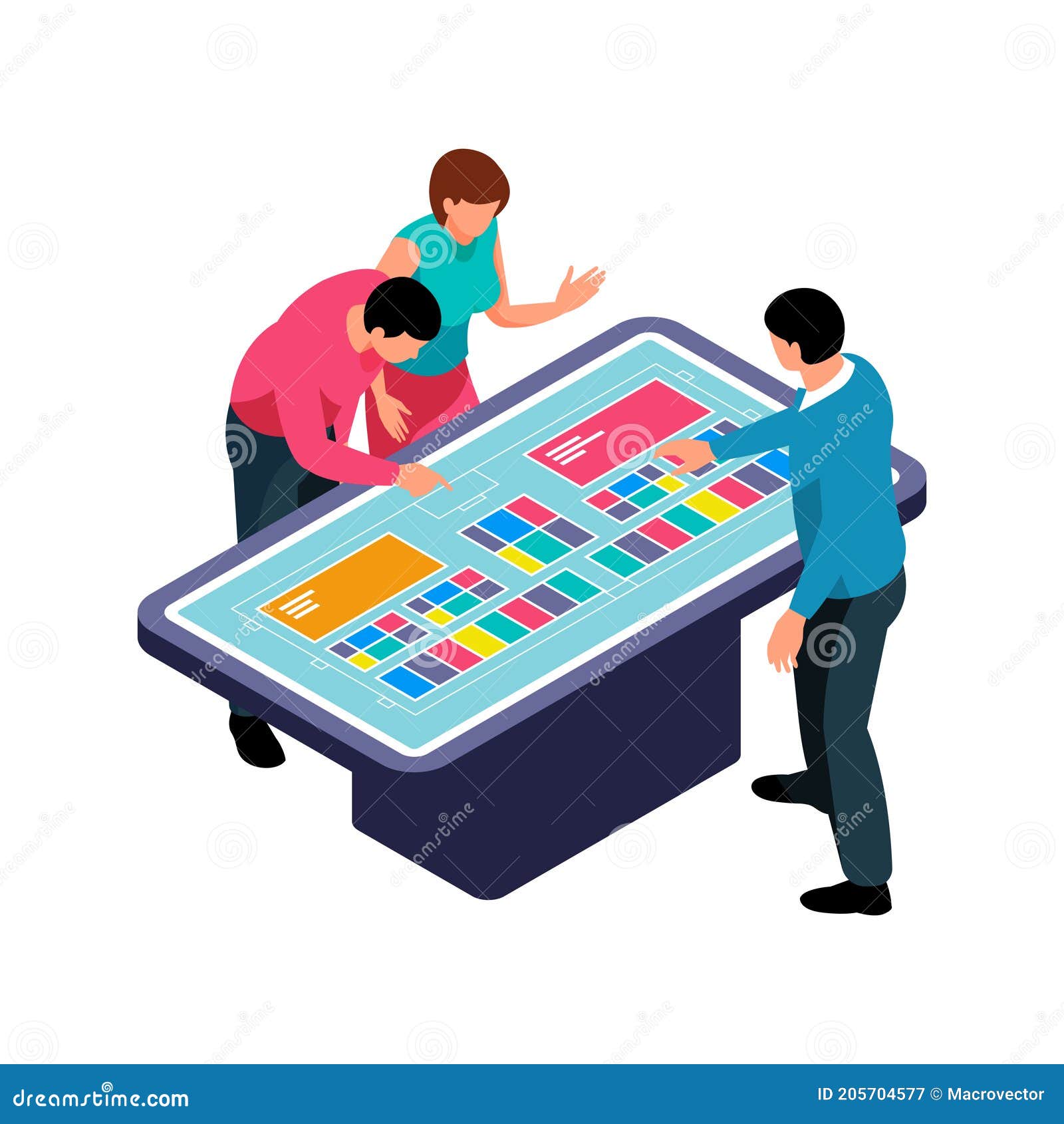 Interactive Panel Illustration Stock Vector - Illustration of clipart ...