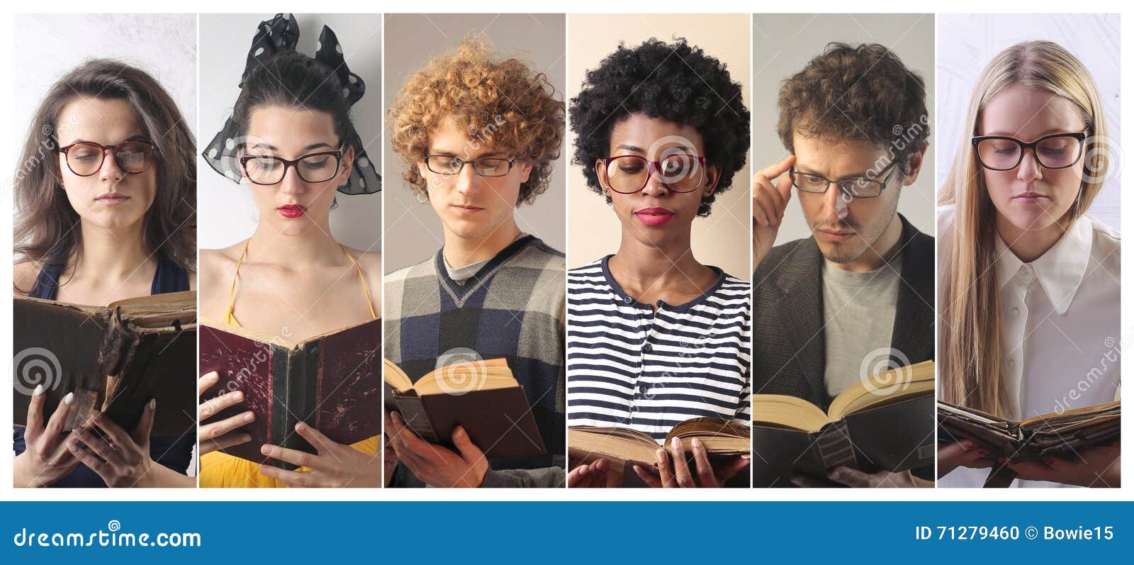 People reading stock photo. Image of learn, concentration - 71279460