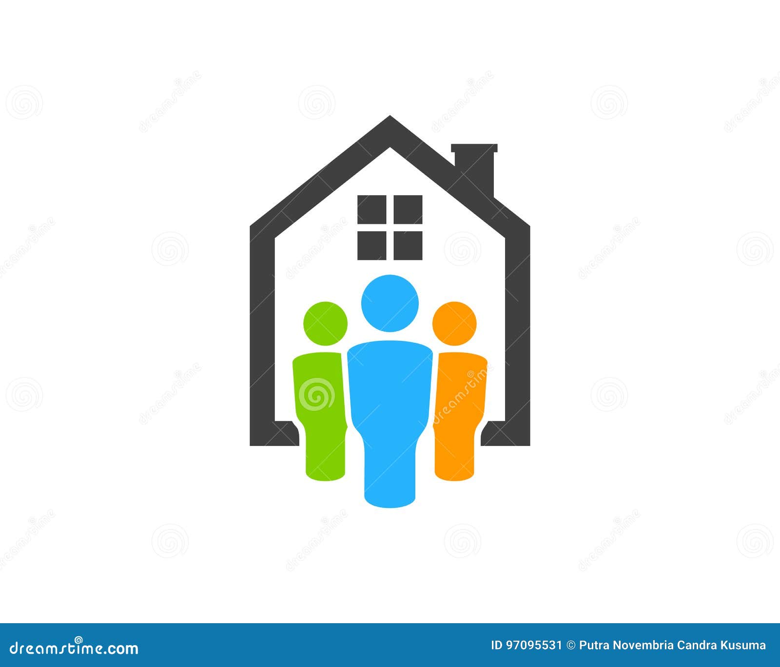 People Real Estate Icon Logo Design Element Stock Vector - Illustration ...