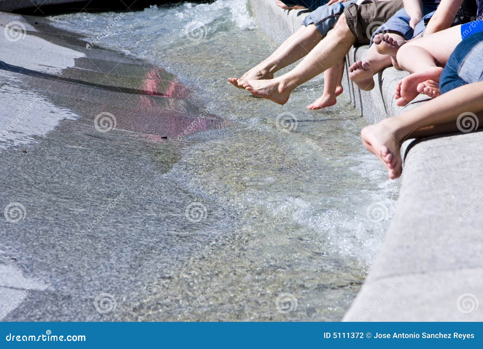 People Refreshing at Diana Memorial, Hyde Park. Stock Photo - Image of ...