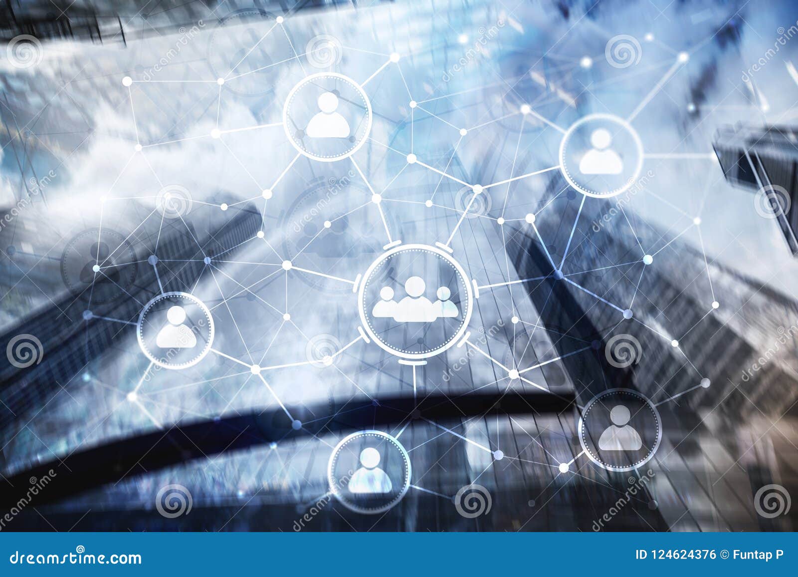 People Relation and Organization Structure. Social Media Stock Photo ...