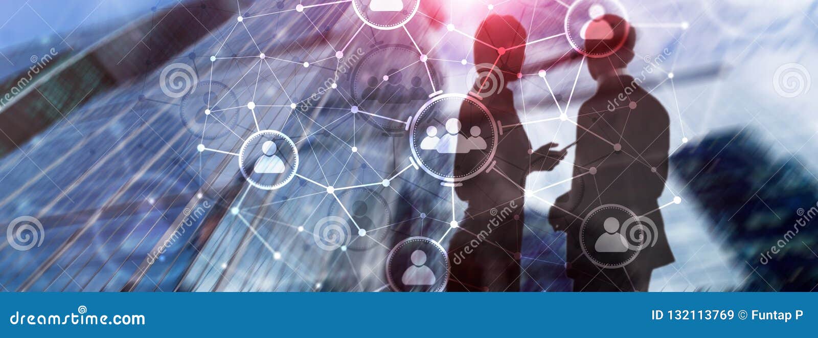 People Relation and Organization Structure. Social Media Stock Image ...