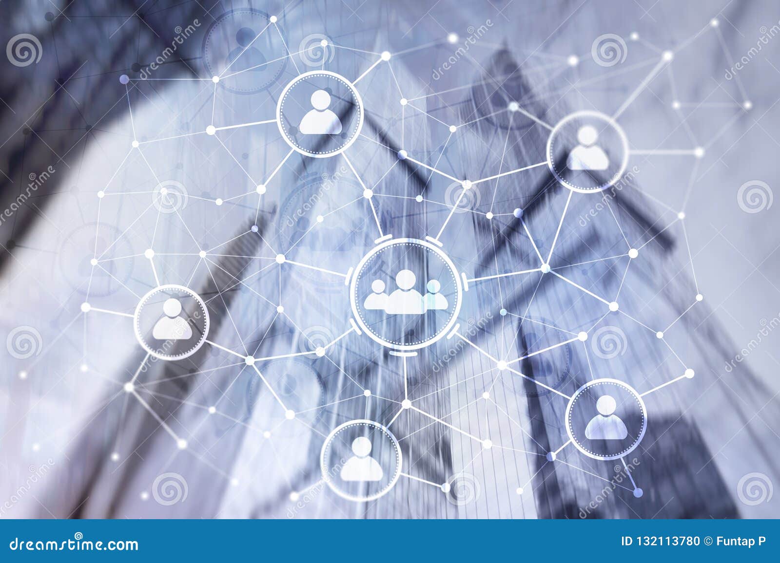 People Relation and Organization Structure. Social Media Stock ...