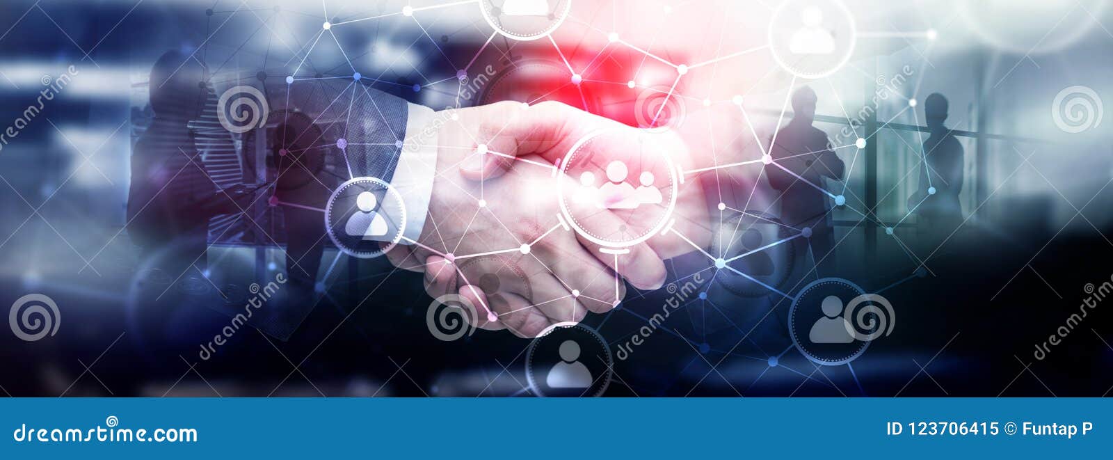 People Relation and Organization Structure. Social Media Stock Image ...