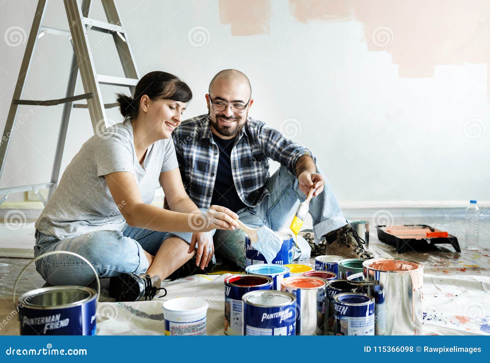 People Renovating the House DIY Concept Stock Photo - Image of english ...