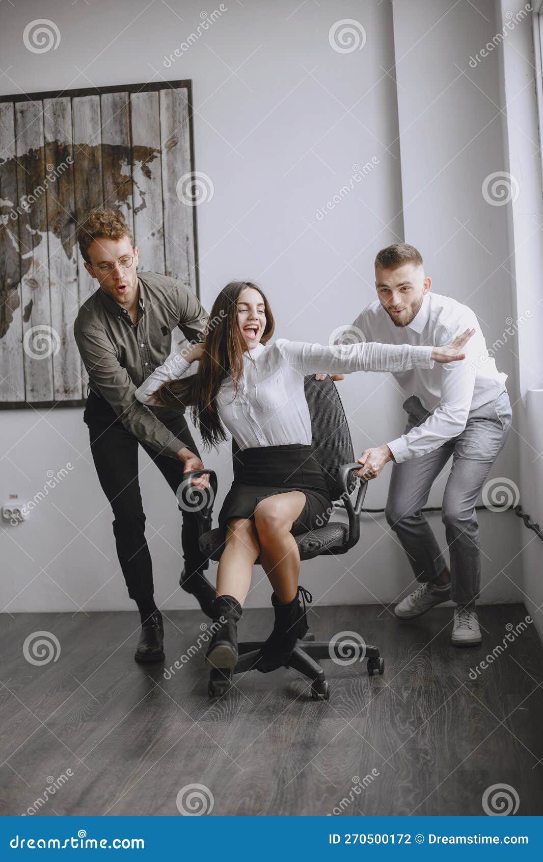 Colleagues Have Fun at Work. Stock Photo - Image of occupation, person ...