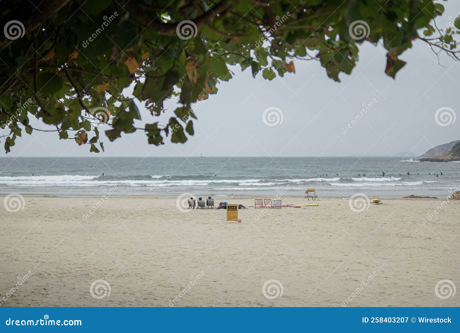 People Resting on the Beach in Hong Kong Editorial Photography - Image ...