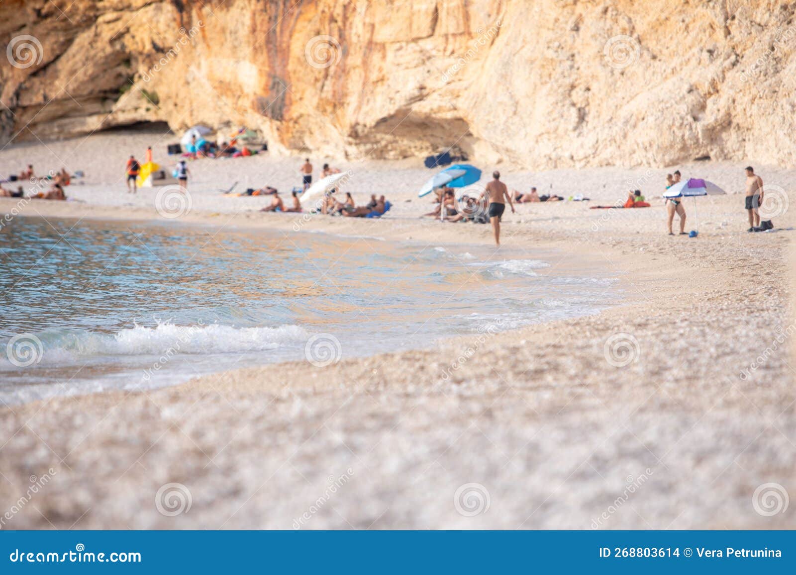People Resting at the Sea Beach Stock Photo - Image of nature, season ...
