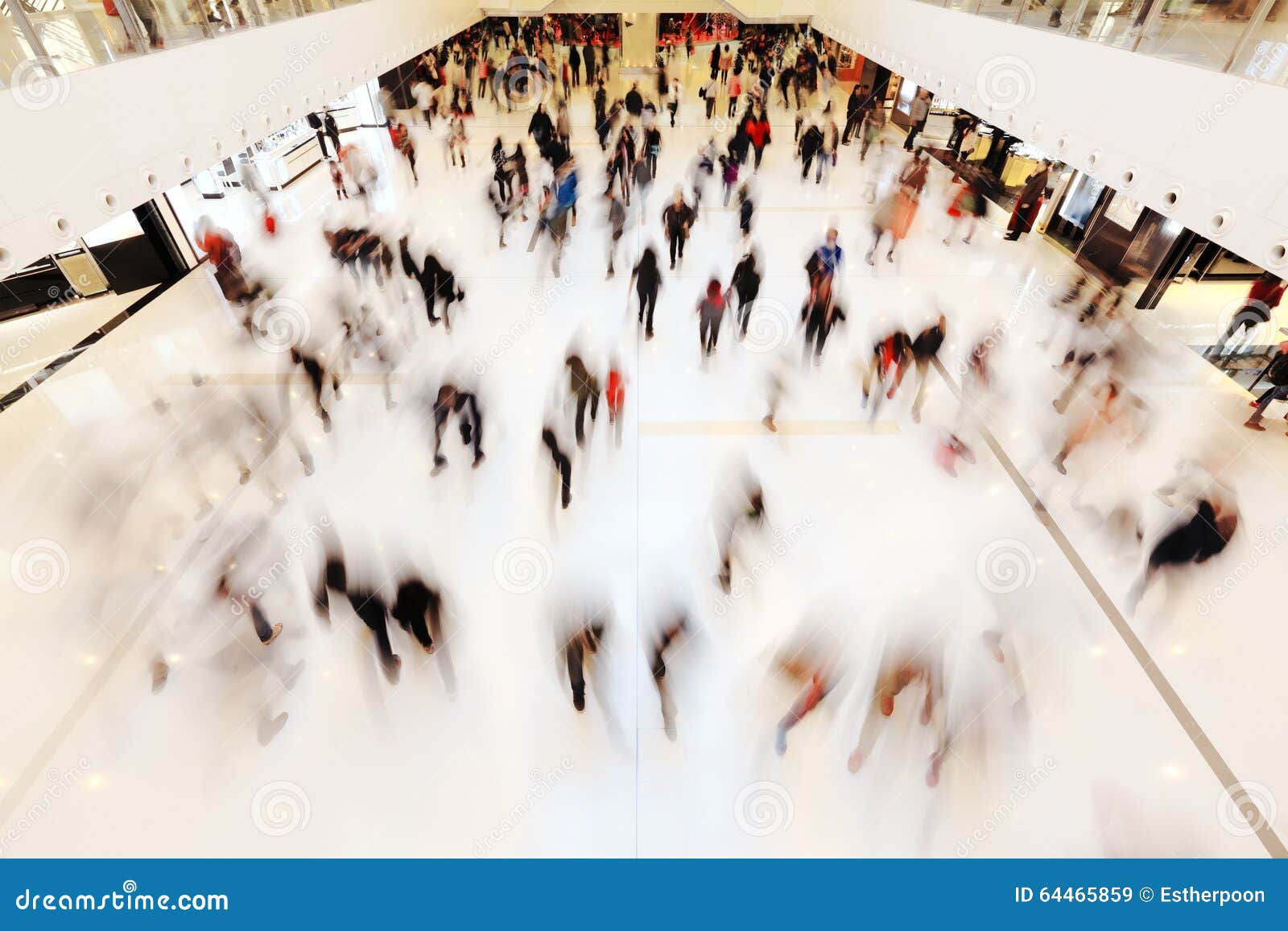 People at Retail Shopping Mall Stock Image - Image of move, commuter ...